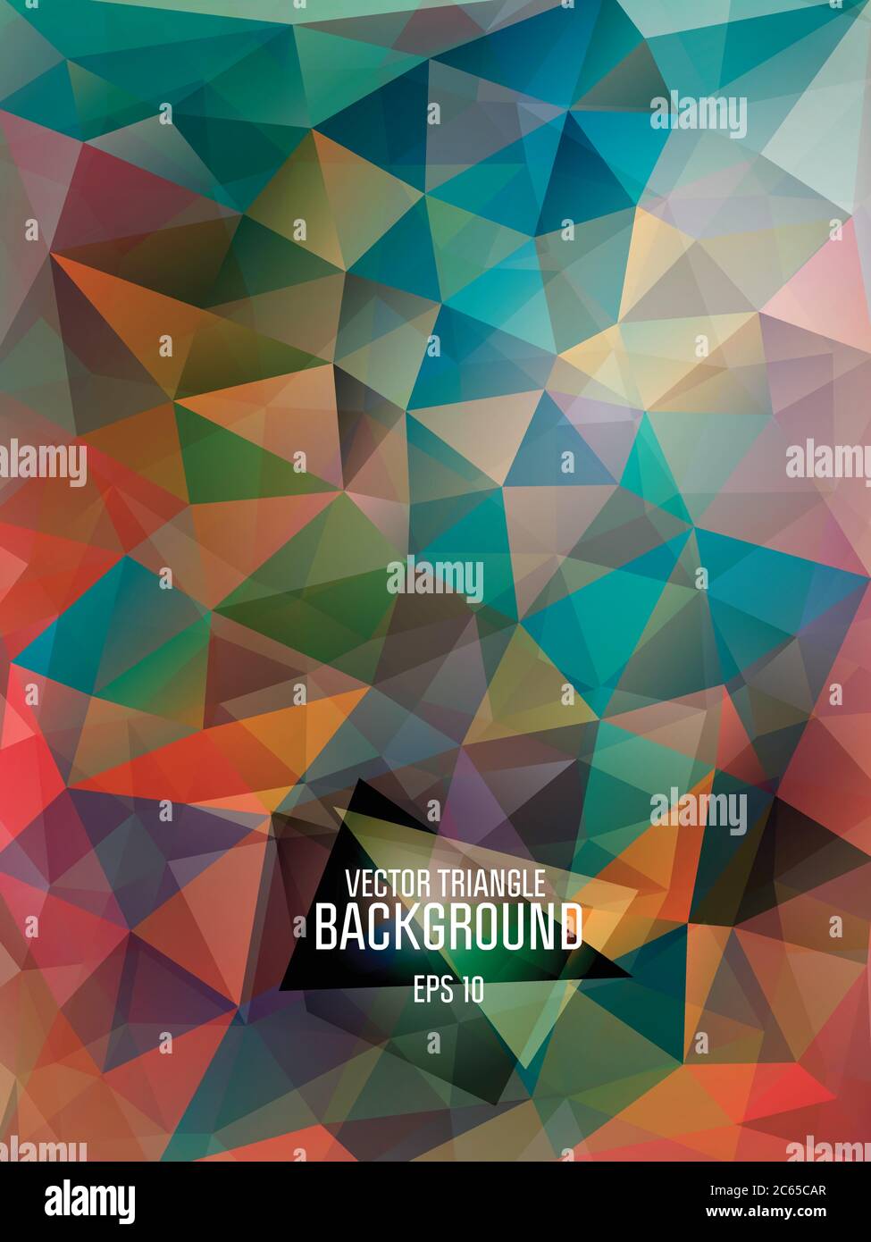 Abstract triangle background for design - vector illustration ep Stock ...