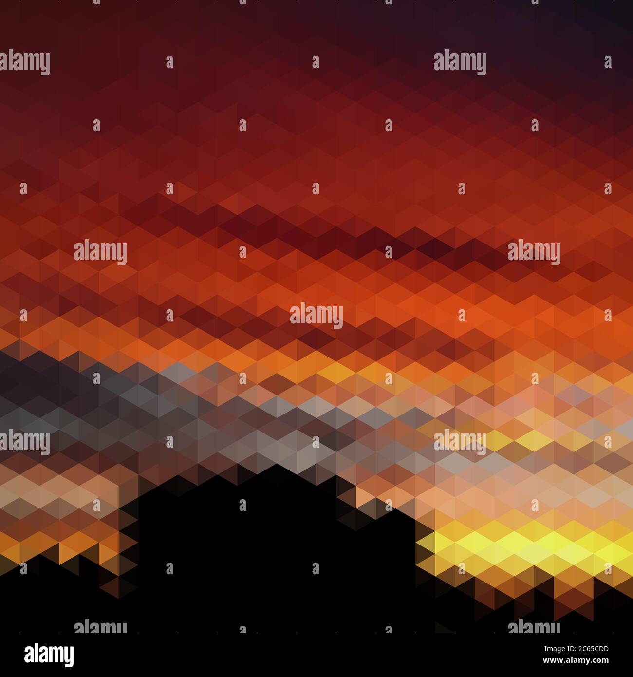 Retro sunset pattern of geometric shapes Stock Vector Image & Art - Alamy