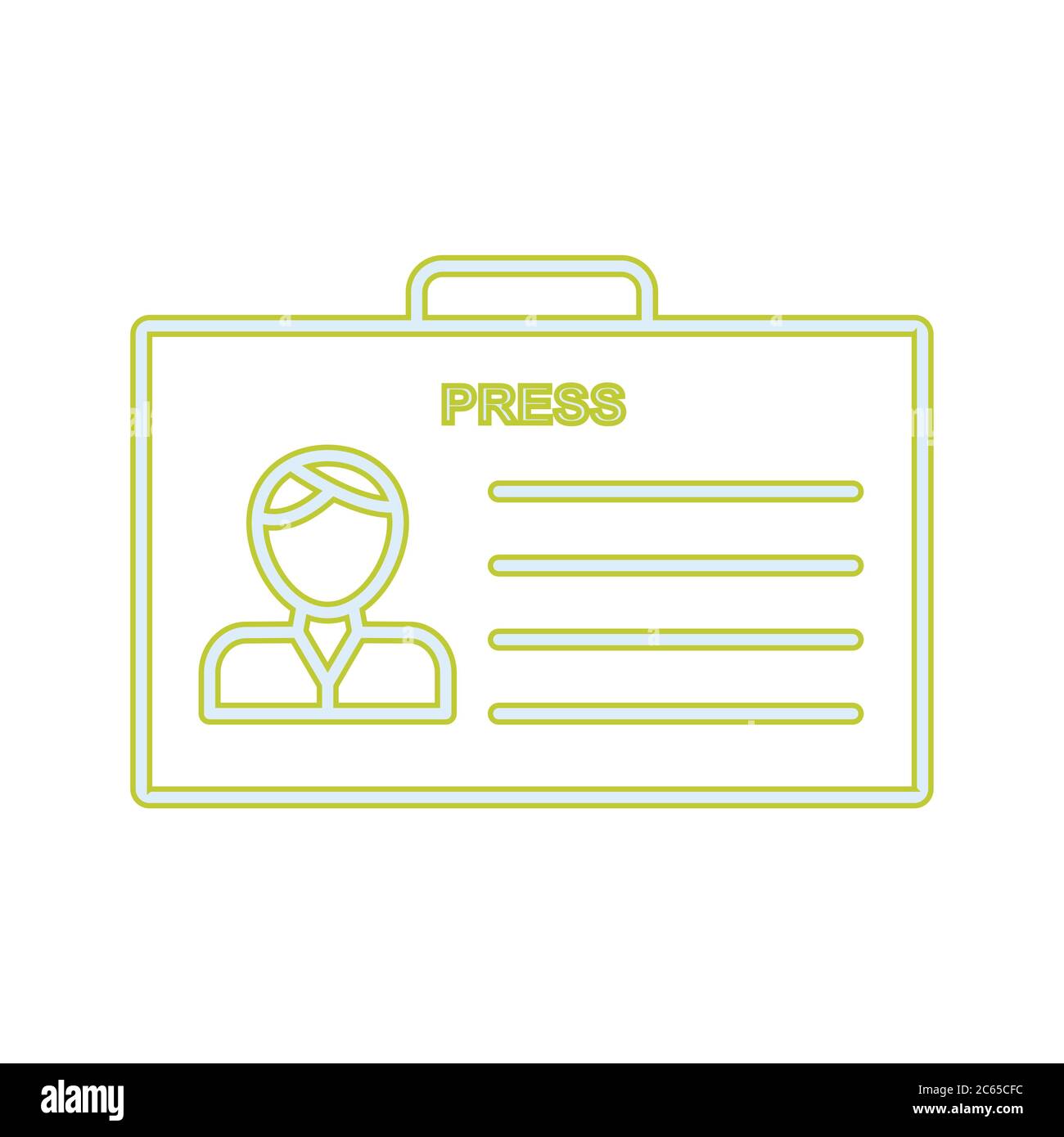 Unique Male ID Vector Line Icon Stock Vector Image & Art - Alamy