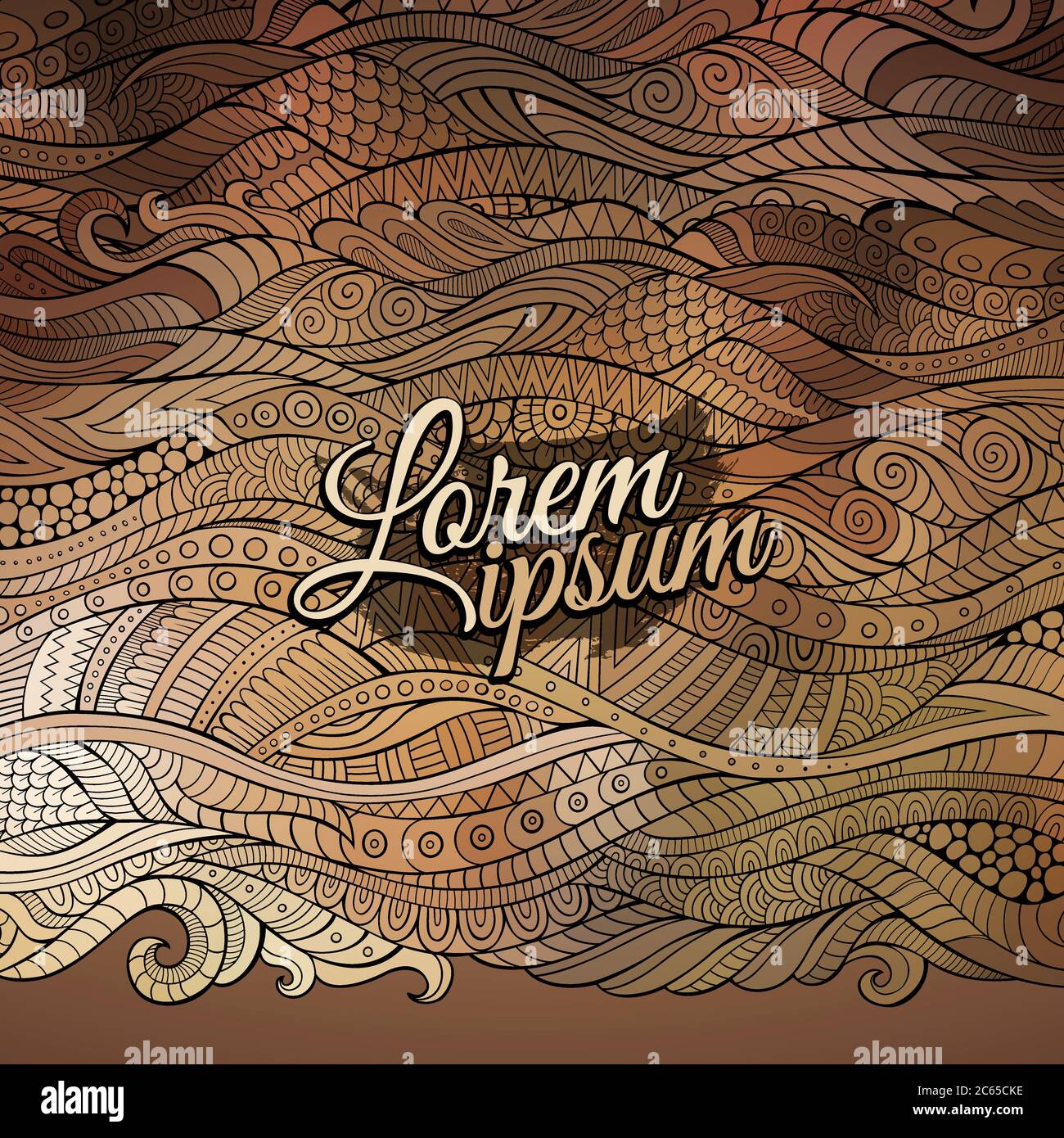 Abstract vector decorative waves background Stock Vector Image & Art ...