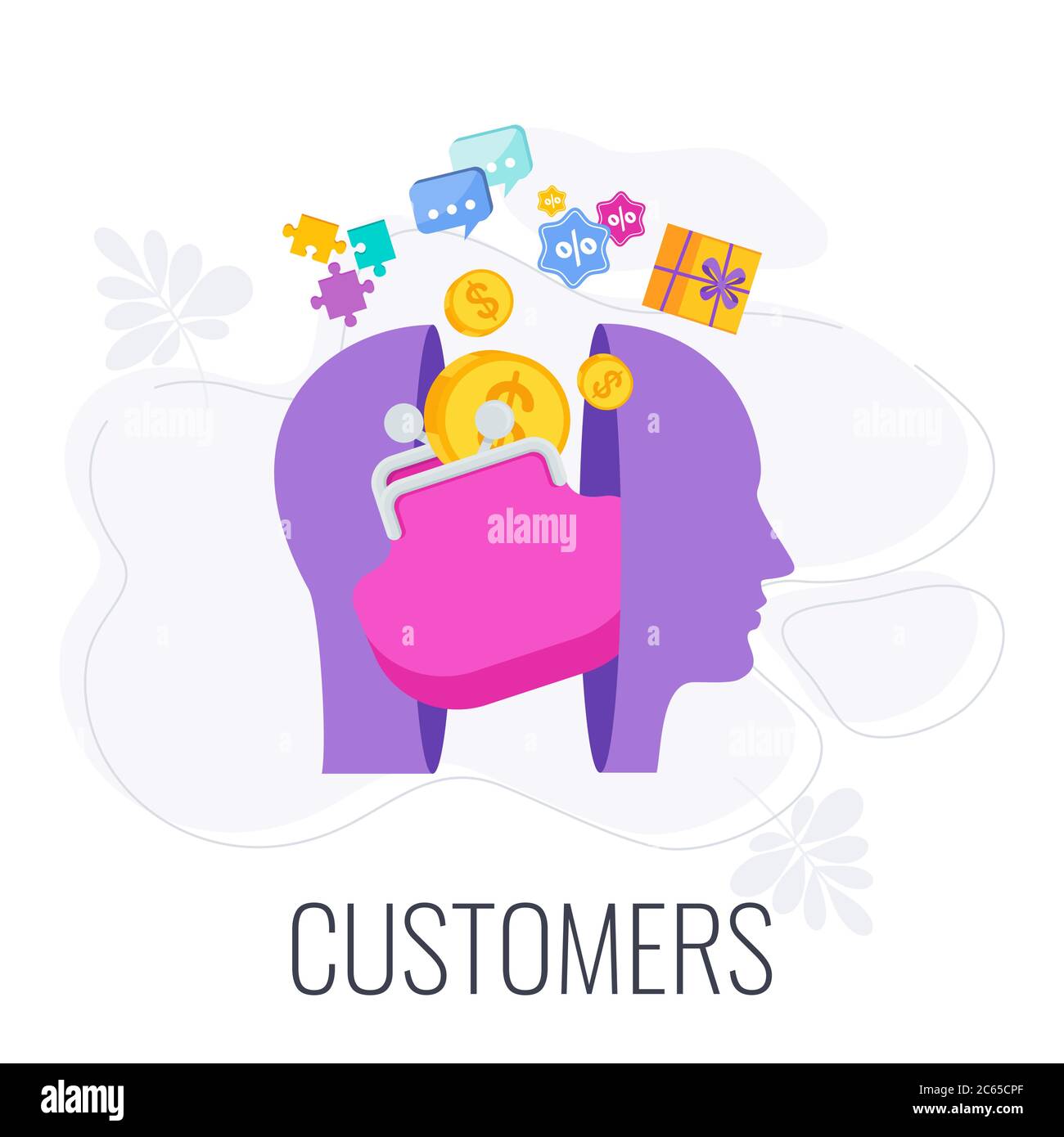 Client, customer, consumer infographics pictogram Stock Vector Image ...