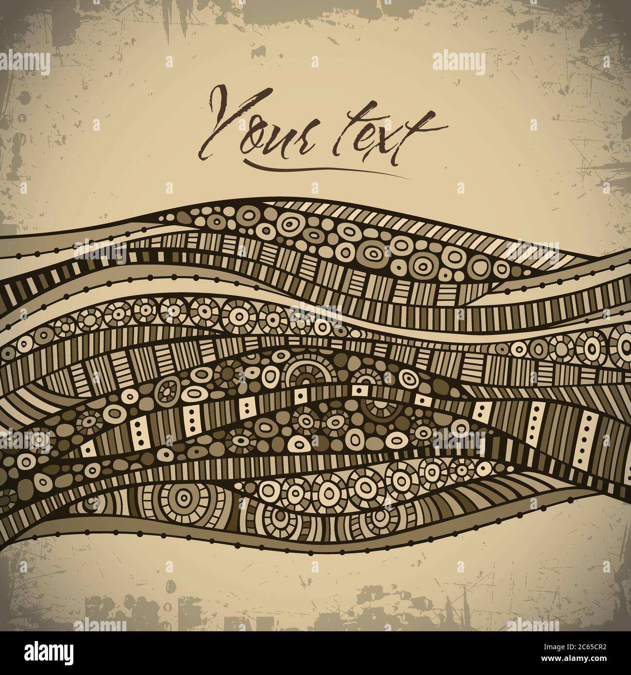 Vintage decorative waves background Stock Vector Image & Art - Alamy