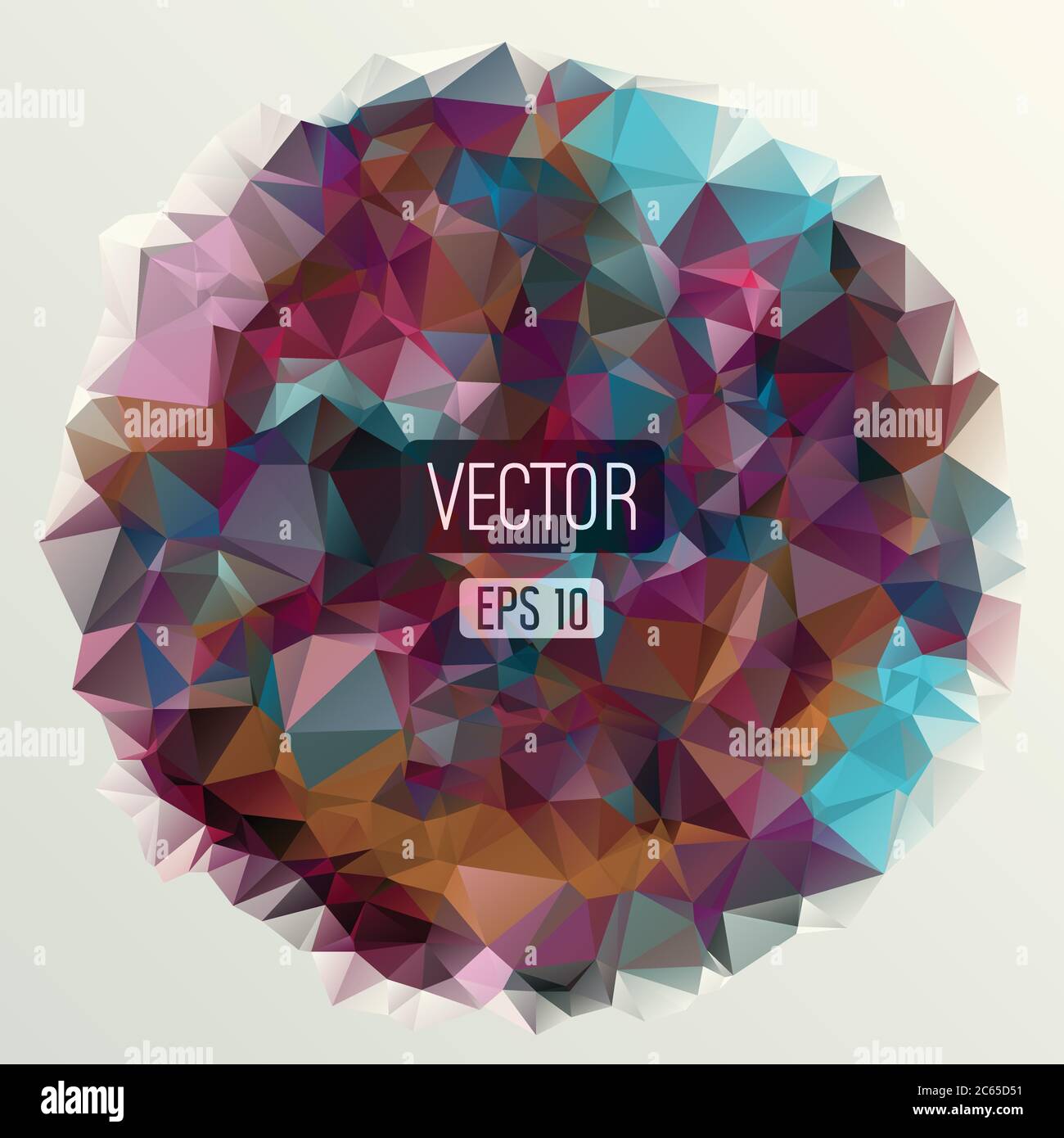 Abstract round triangles background for design Stock Vector Image & Art ...