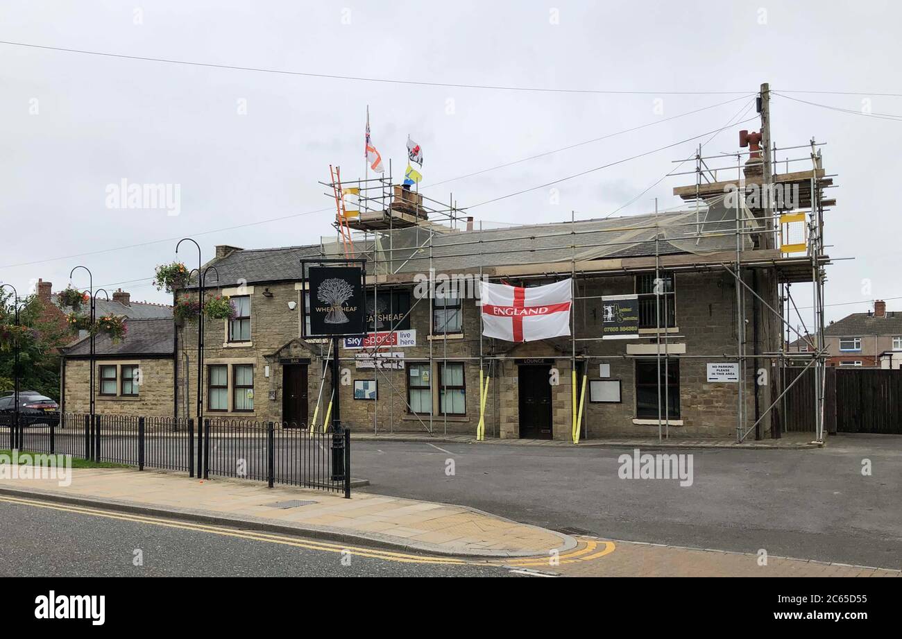 The Wheatsheaf pub in Chilton, County Durham, which police temporarily ...