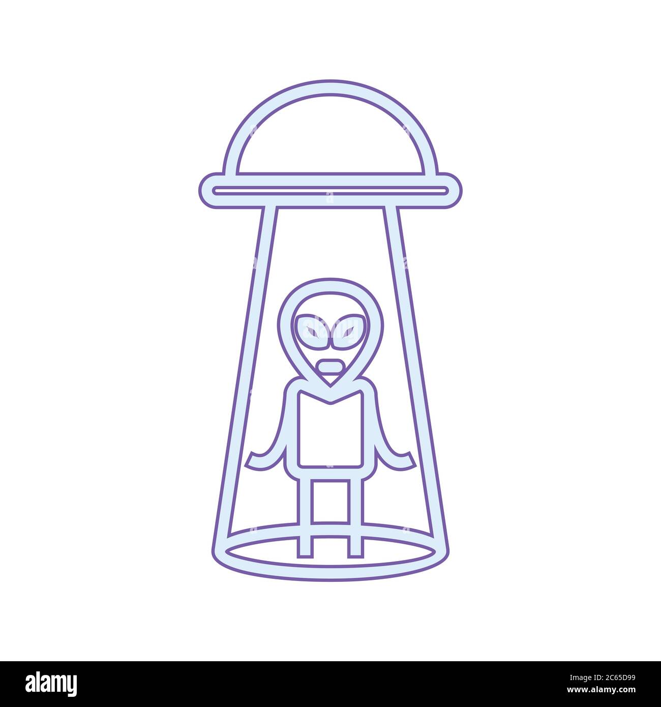 Unique Alien Abduction Vector Line Icon Stock Vector Image & Art - Alamy