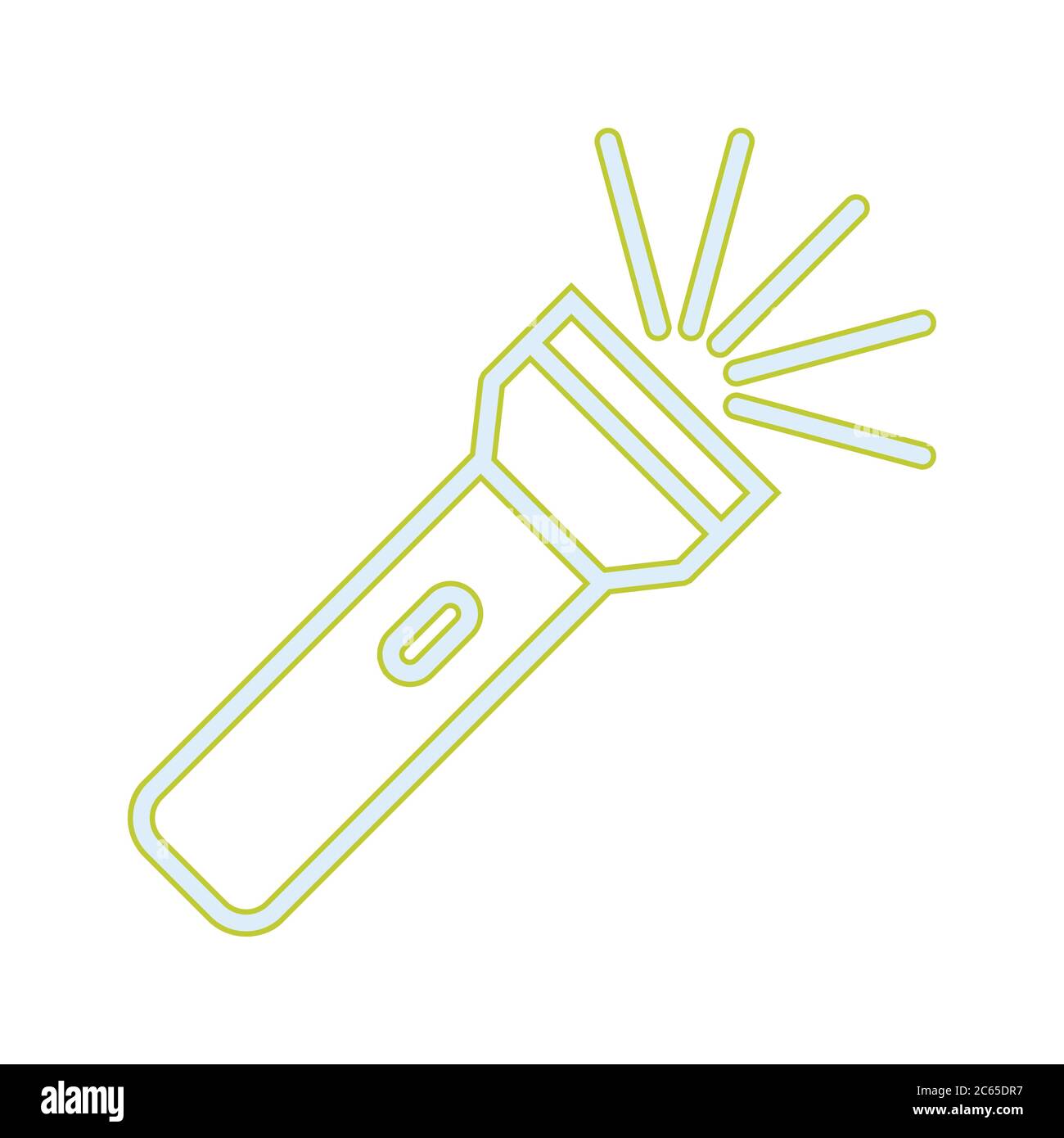 Unique Flashlight Vector Line Icon Stock Vector Image & Art - Alamy