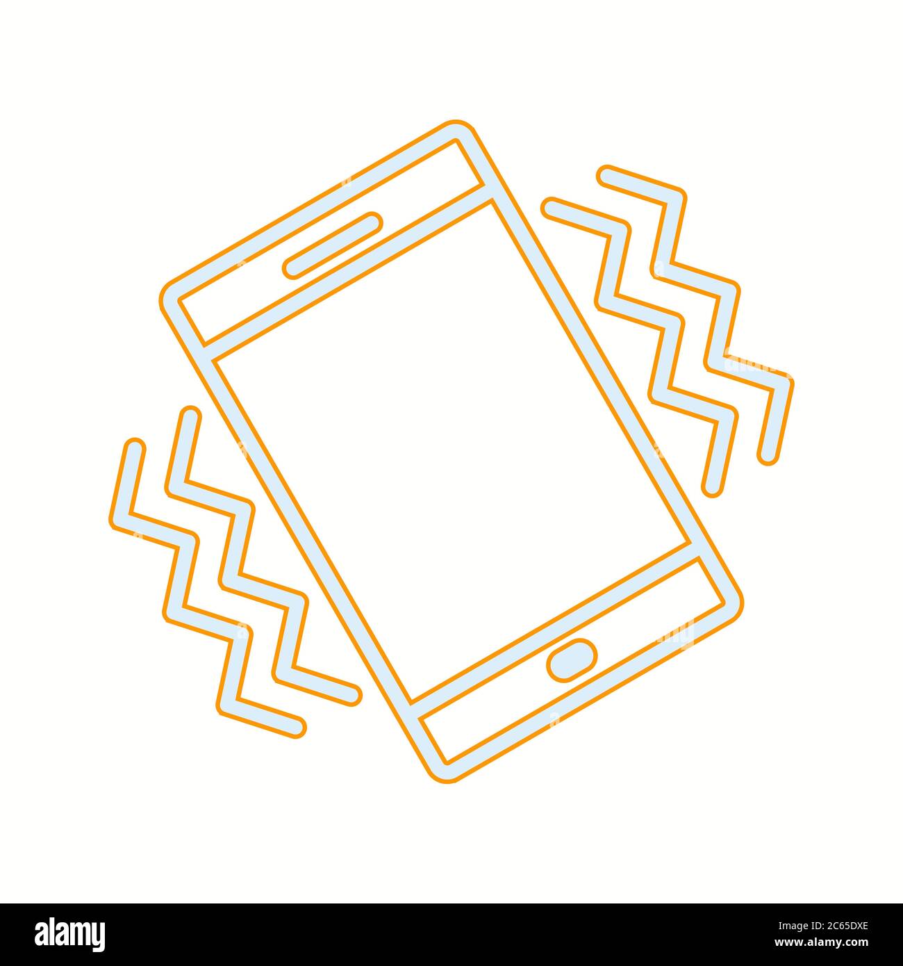 Unique Vibration Mode Vector Line Icon Stock Vector Image & Art - Alamy