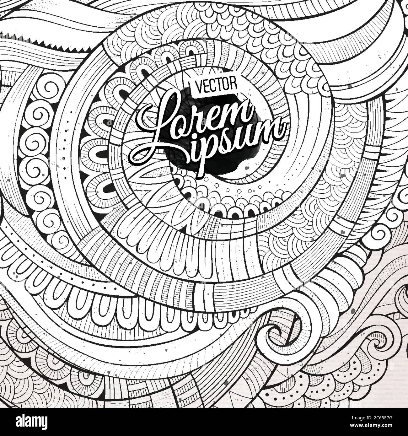 Vector abstract decorative ethnic Stock Vector Images - Alamy