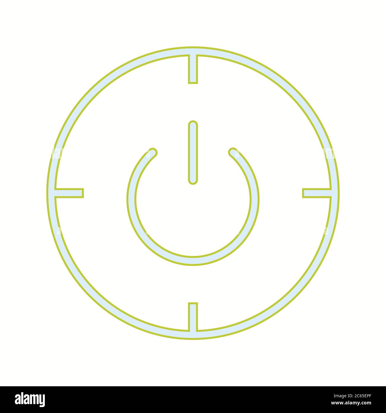 Unique Scheduled Power On And Off Vector Line Icon Stock Vector Image ...