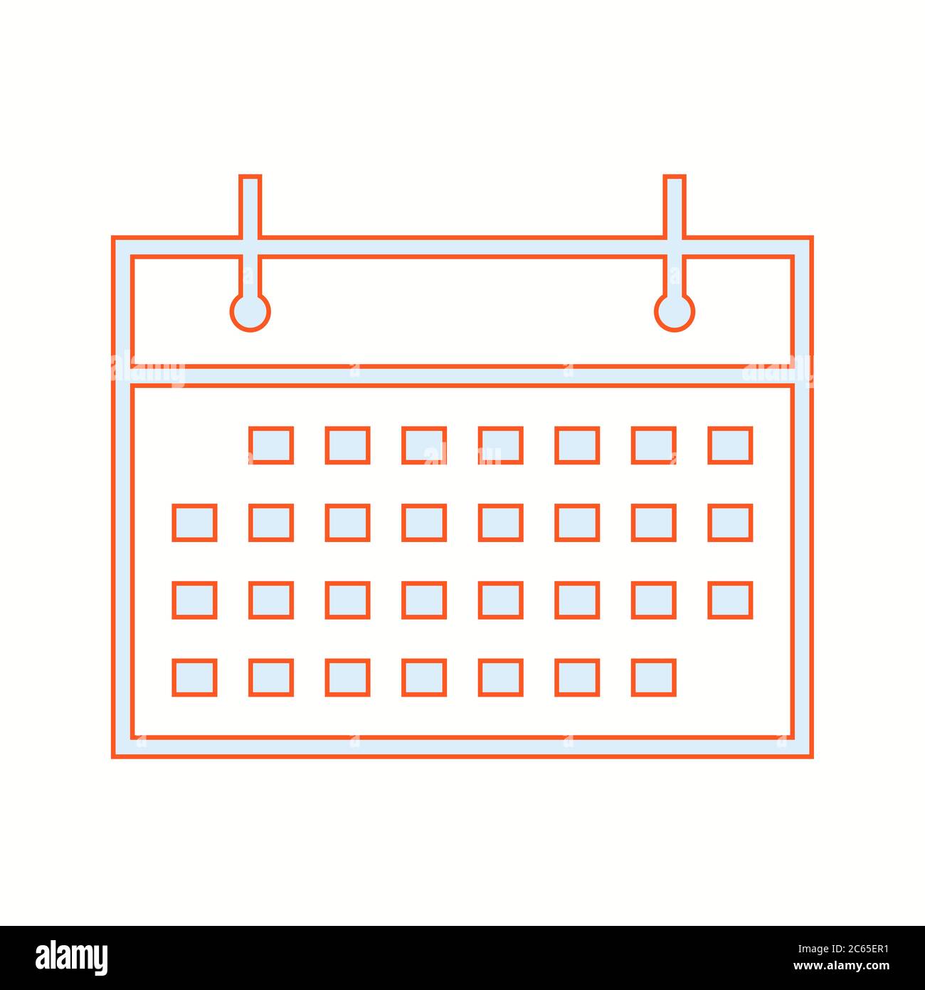 Unique Calender Vector Line Icon Stock Vector Image & Art - Alamy