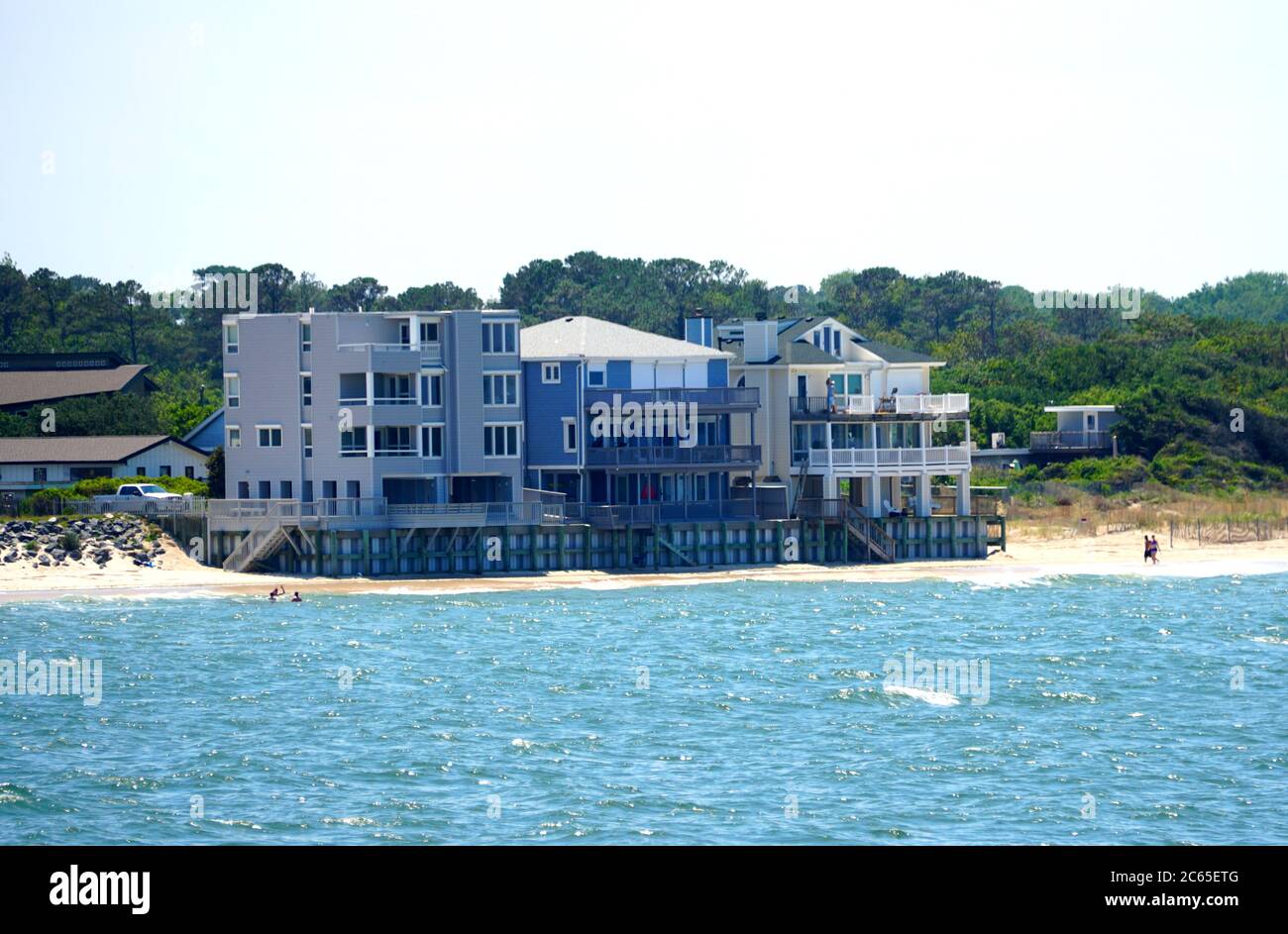 Virginia Beach, U.S.A - June 29, 2020 - The view of the waterfront ...