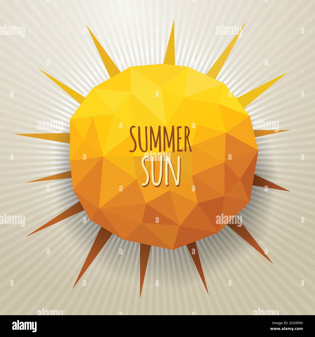 Vector triangle summer sun Stock Vector Image & Art - Alamy