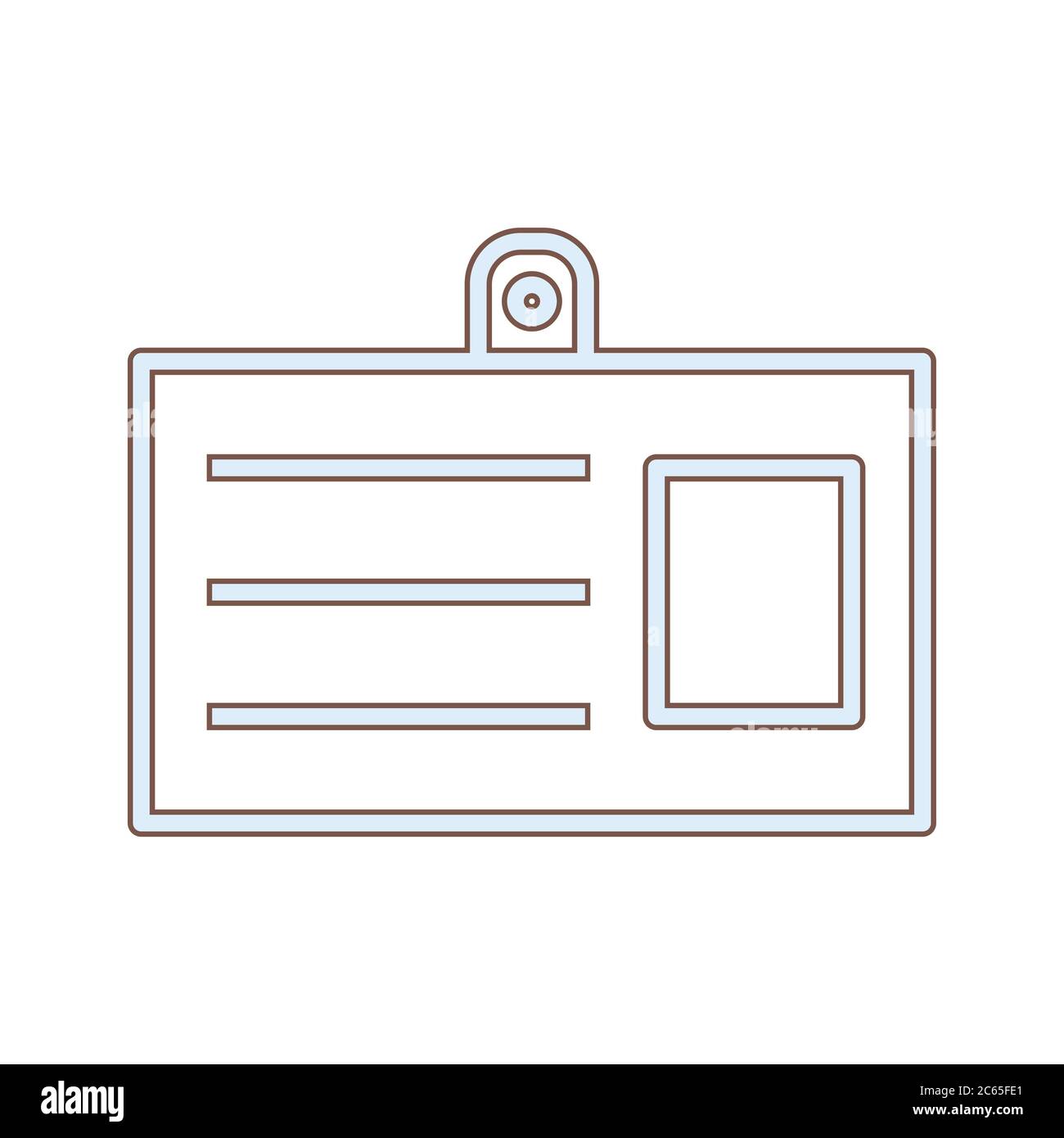 Unique Pass Card Vector Line Icon Stock Vector Image & Art - Alamy