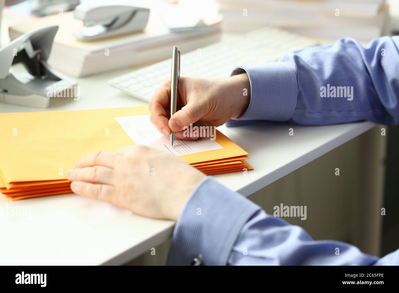 Male secretary hi-res stock photography and images - Alamy