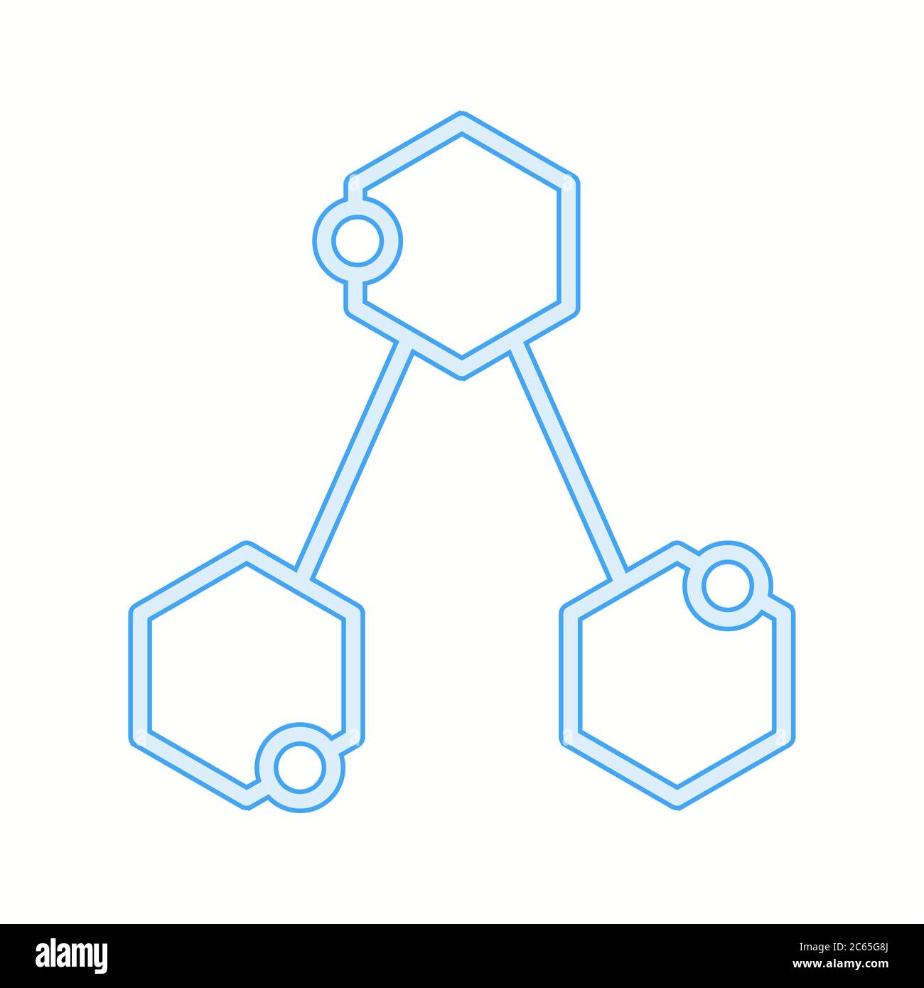Unique Chemical Structure Vector Line Icon Stock Vector Image & Art - Alamy
