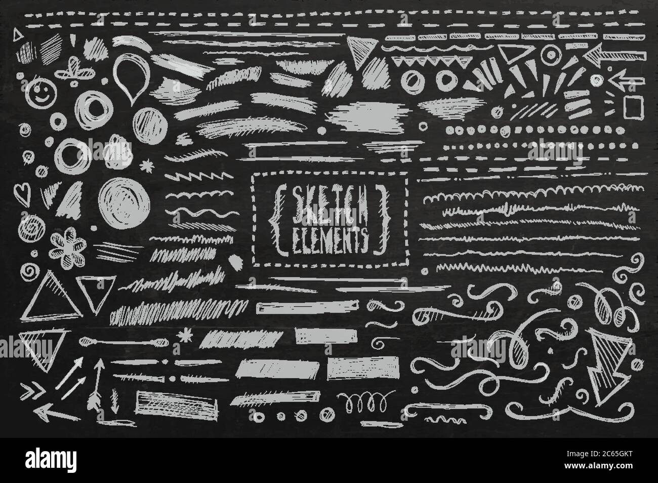 Hand drawn sketch hand drawn elements Stock Vector Image & Art - Alamy