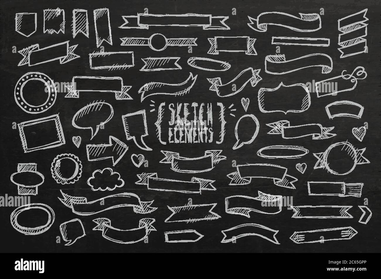 Hand drawn sketch hand drawn elements Stock Vector Image & Art - Alamy
