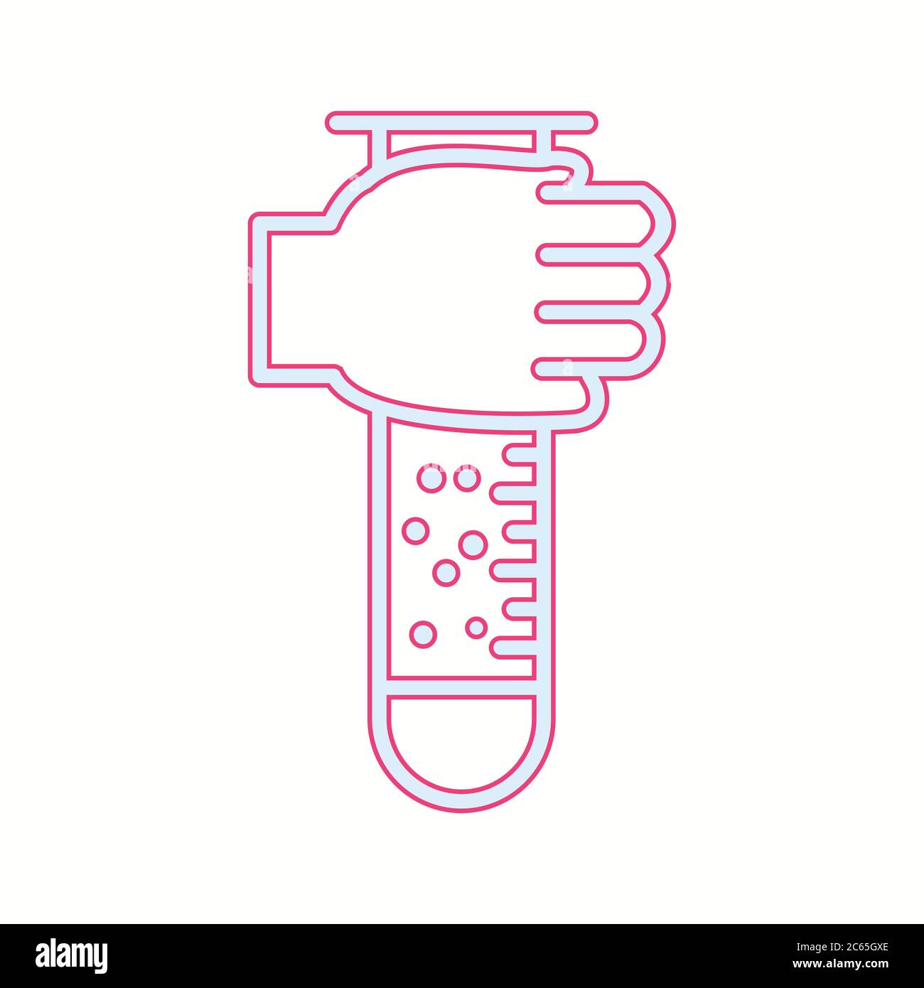 Unique Holding Tube Vector Line Icon Stock Vector Image & Art - Alamy