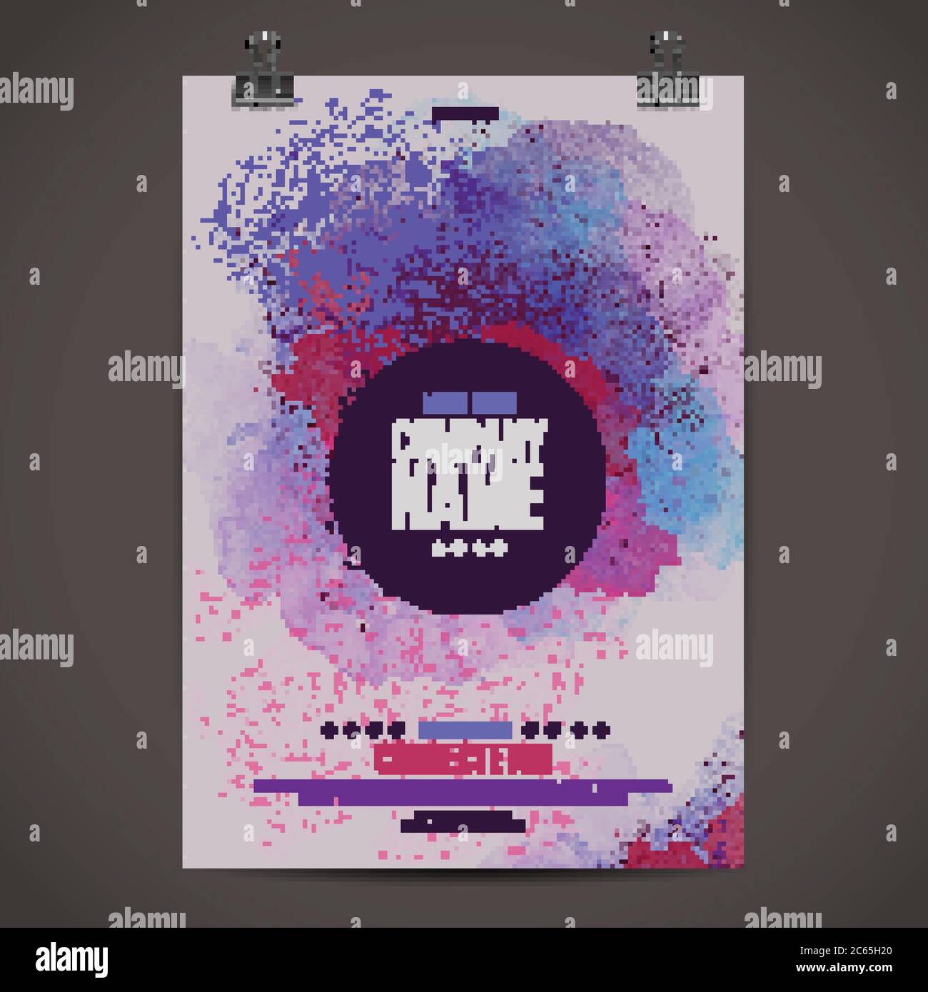 Vector template poster Stock Vector Image & Art - Alamy