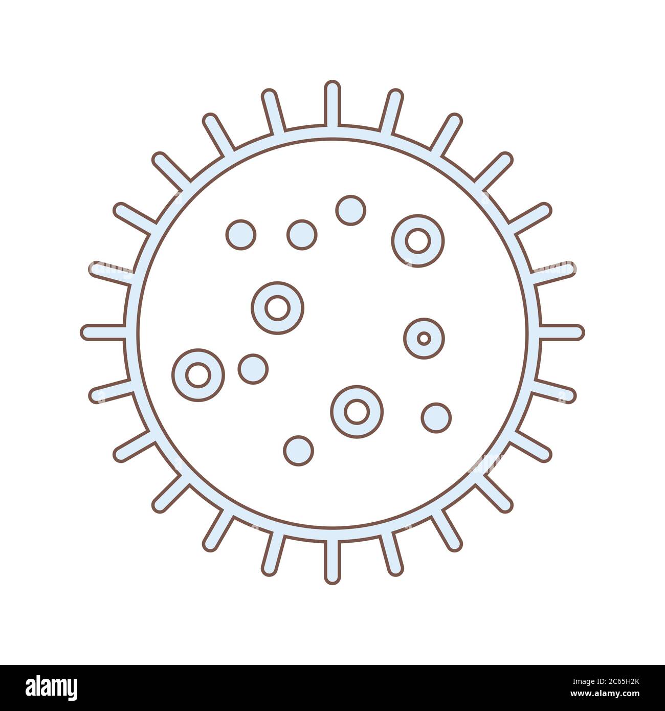 Unique Bacteria In Slide Vector Line Icon Stock Vector Image & Art - Alamy