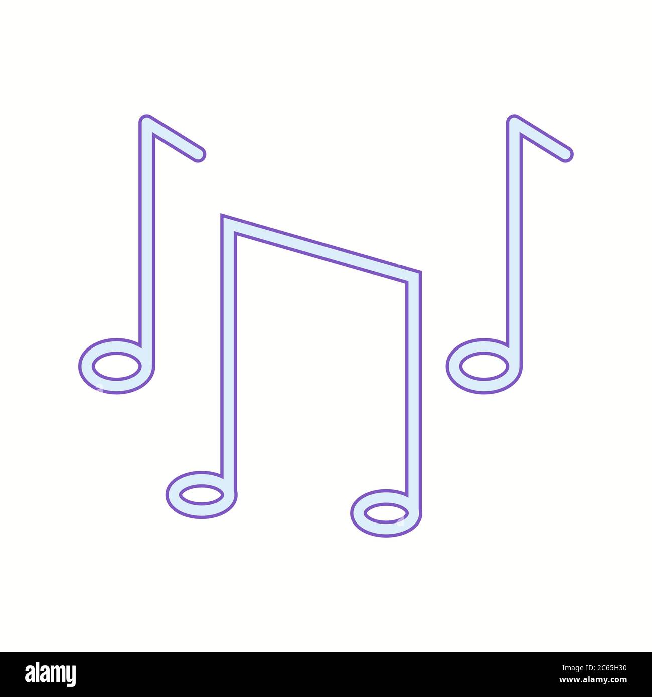 Unique Musical Notes Vector Line Icon Stock Vector Image & Art - Alamy