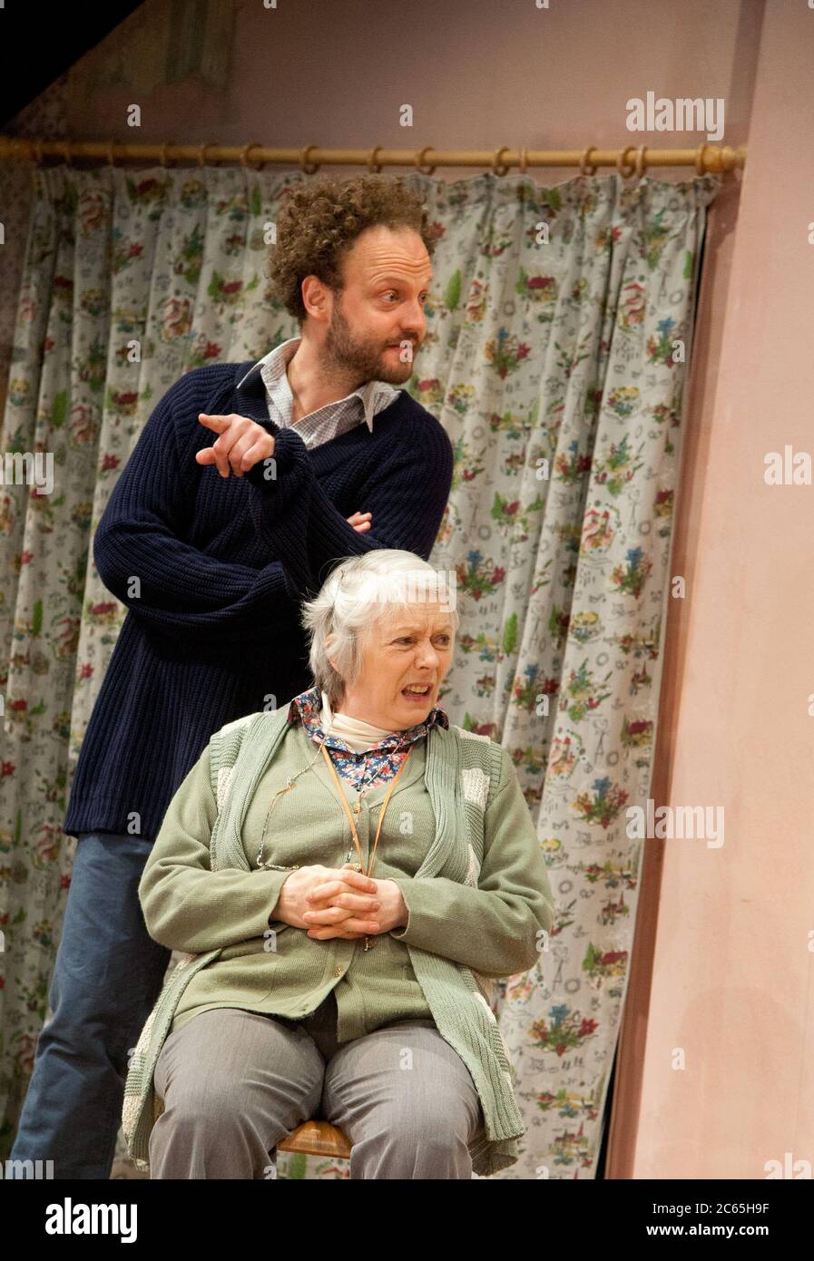 Alex Beckett (Phil), Alison Steadman (Pat) in HERE by Michael Frayn at ...