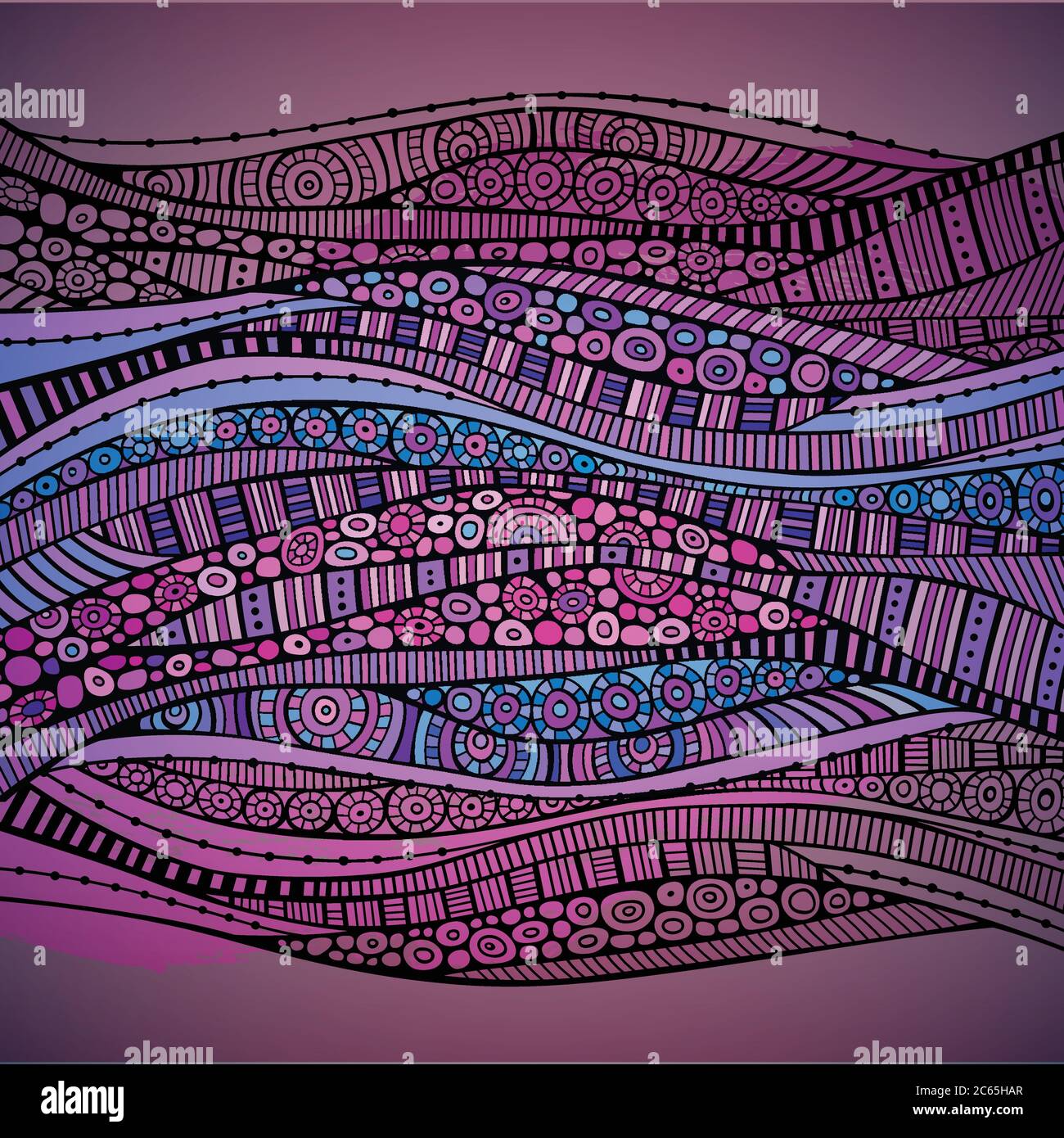 Abstract vector decorative waves background Stock Vector Image & Art ...