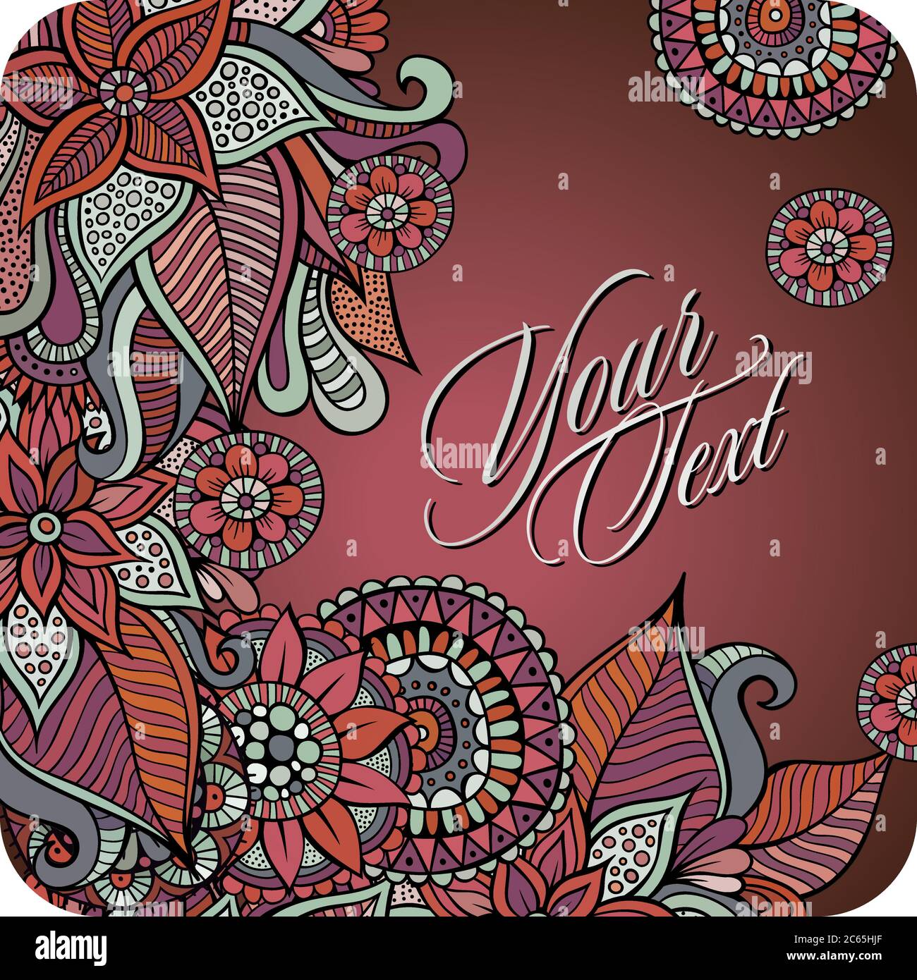 Vector decorative card design Stock Vector Image & Art - Alamy