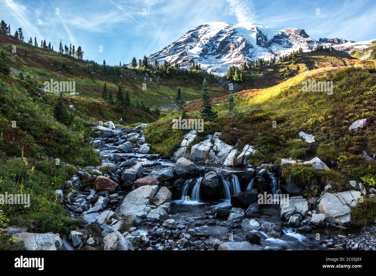Downtown seattle mt rainier in hi-res stock photography and images - Alamy
