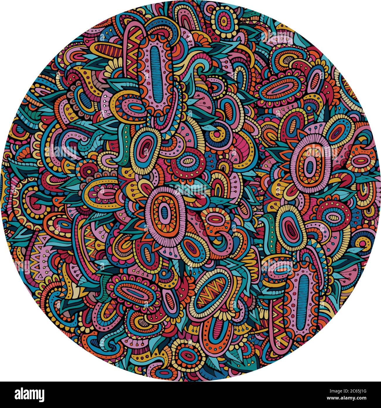 Ethnic decorative violet circle background Stock Vector Image & Art - Alamy