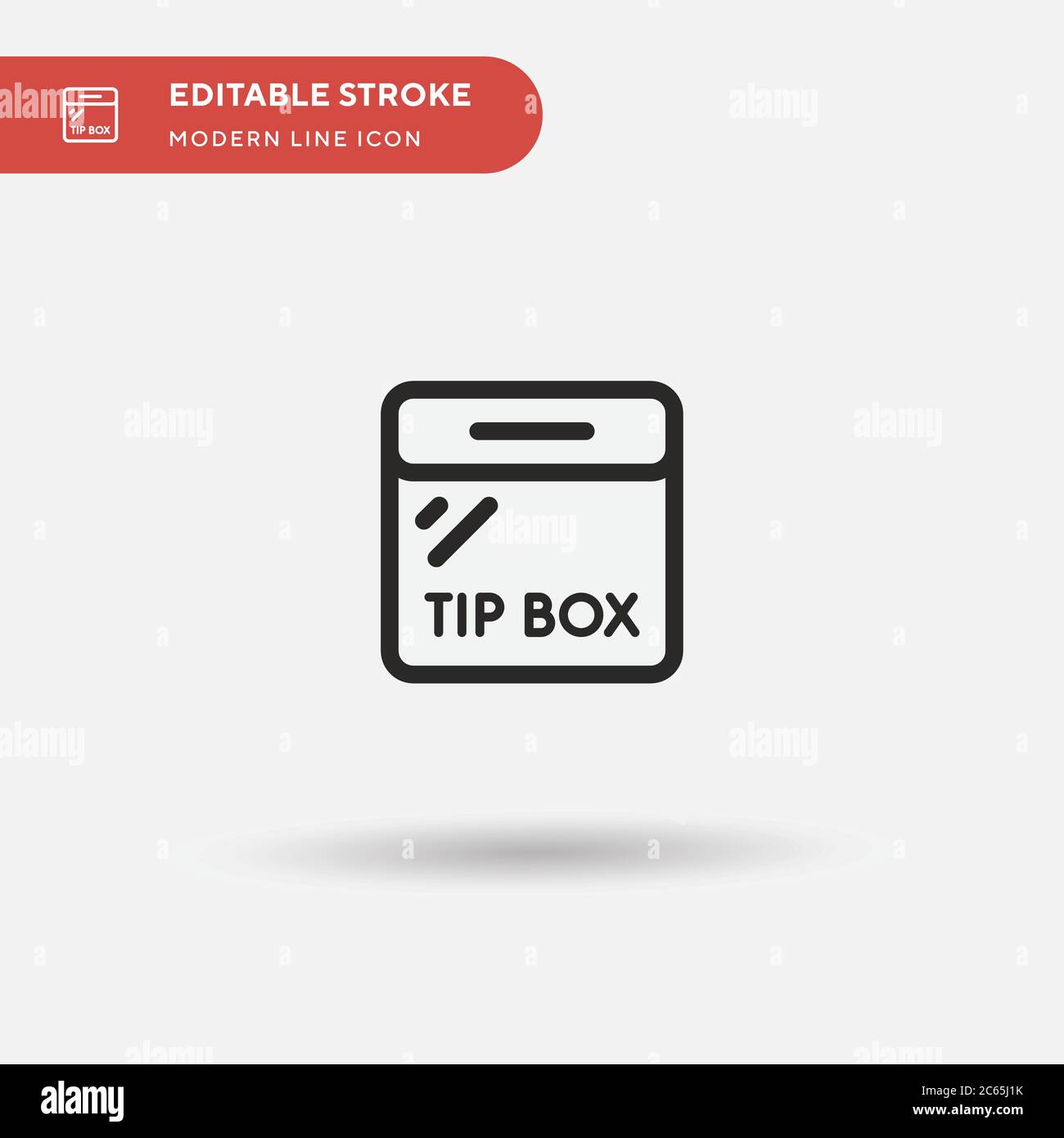 Tip Simple vector icon. Illustration symbol design template for web ...