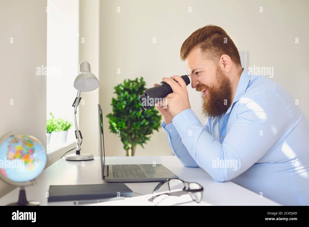 Fat business man desk hi-res stock photography and images - Alamy