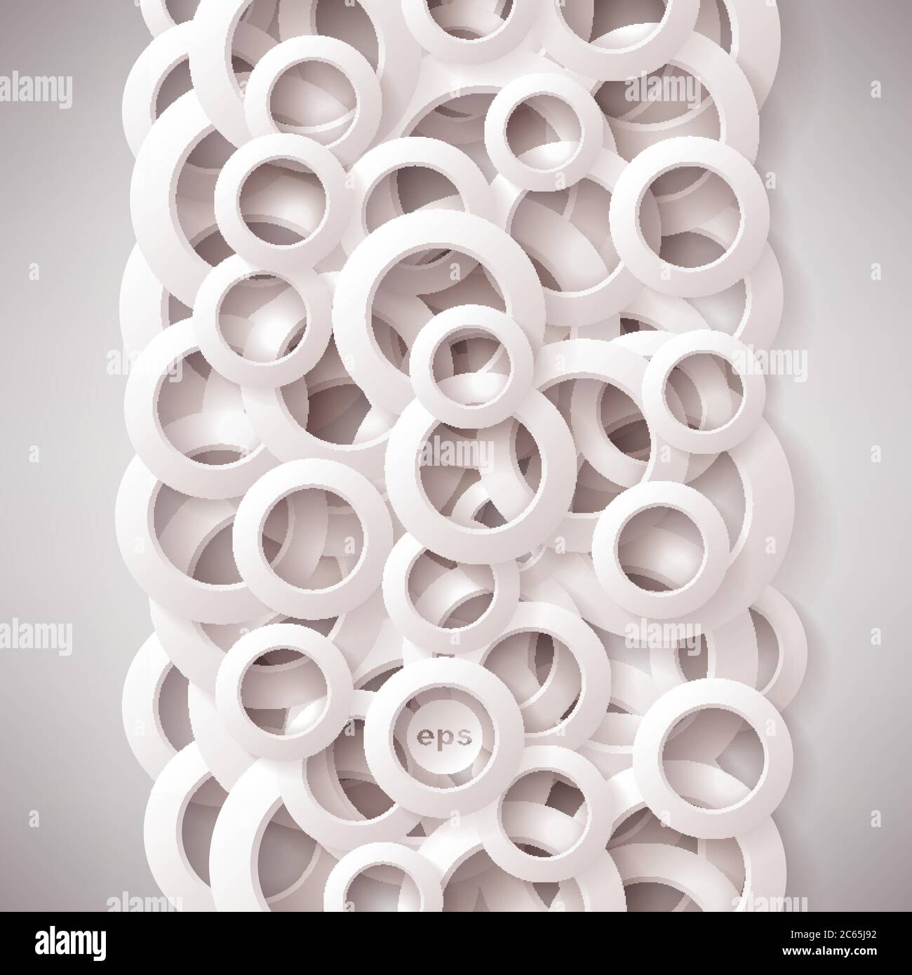 White paper rings background Stock Vector Image & Art - Alamy