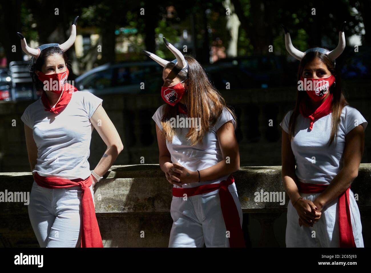 Peta protest running bulls hi-res stock photography and images - Alamy