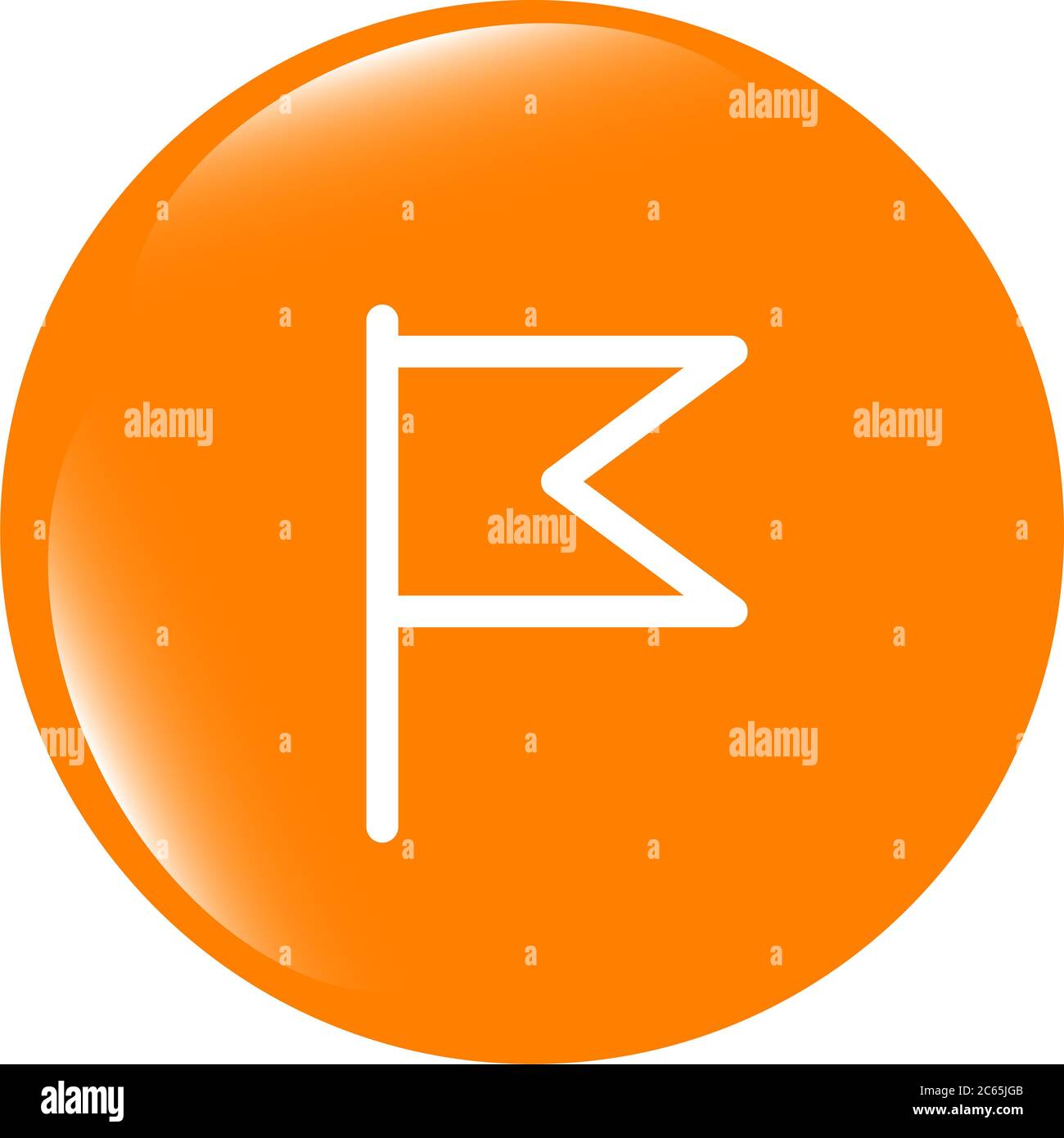 flag icon, web design element isolated on white Stock Photo - Alamy