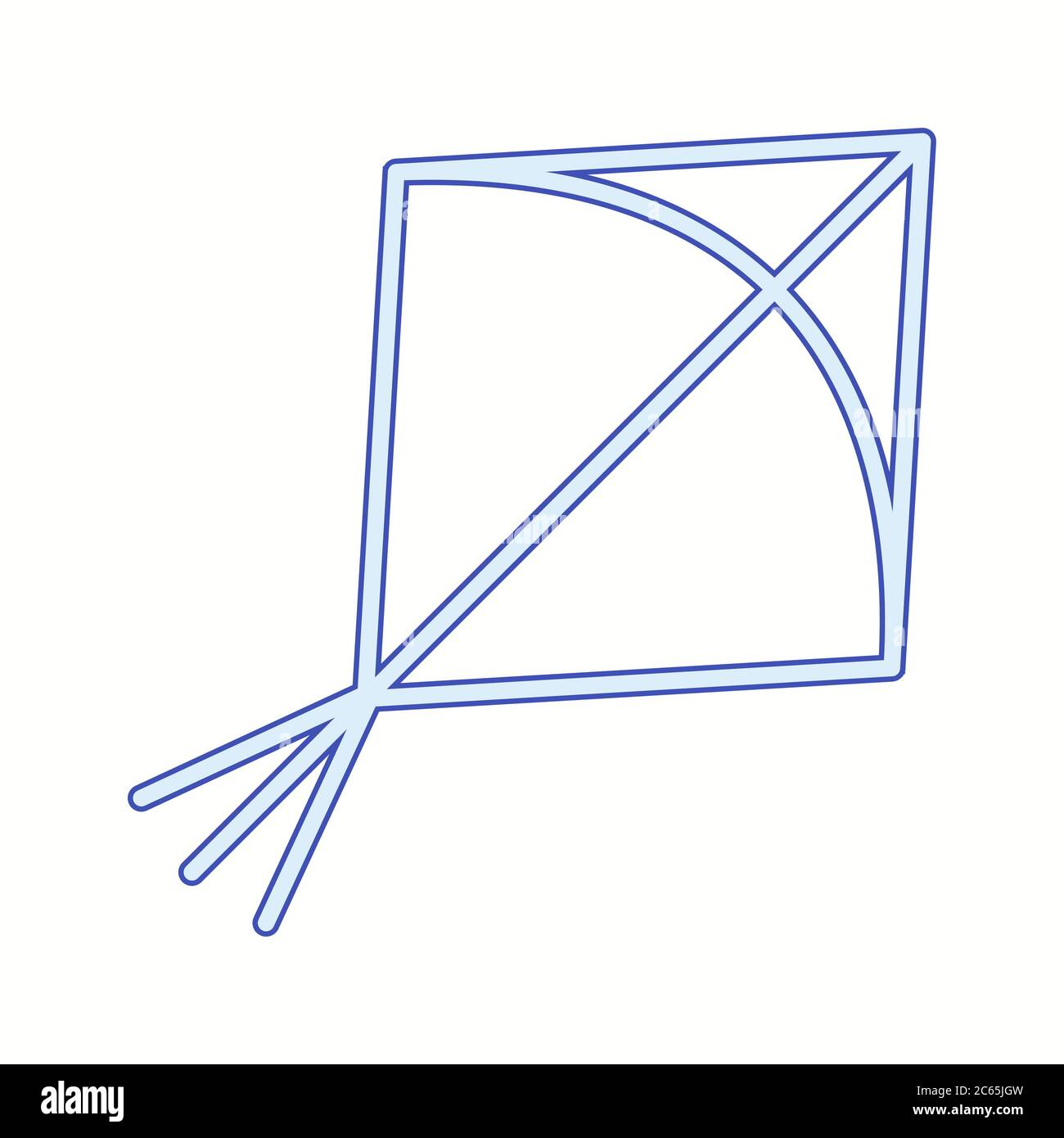 Unique Kite Vector Line Icon Stock Vector Image & Art - Alamy