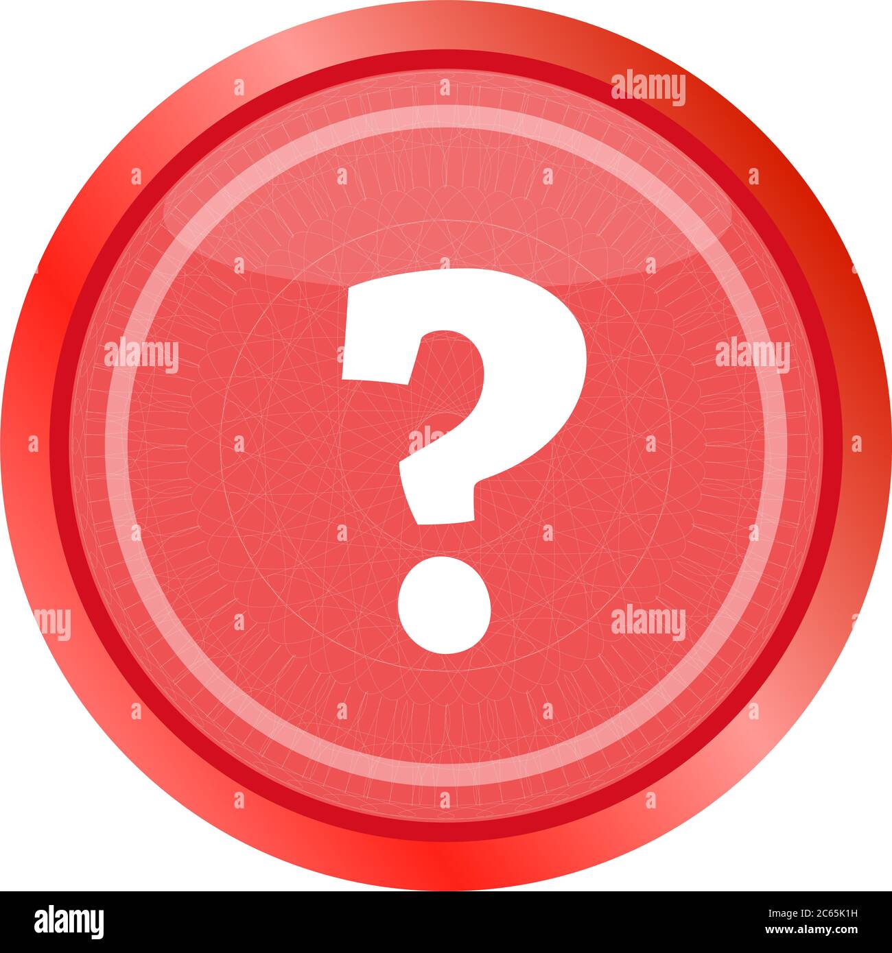 Question Mark Icon Web Button . Flat sign isolated on white background ...