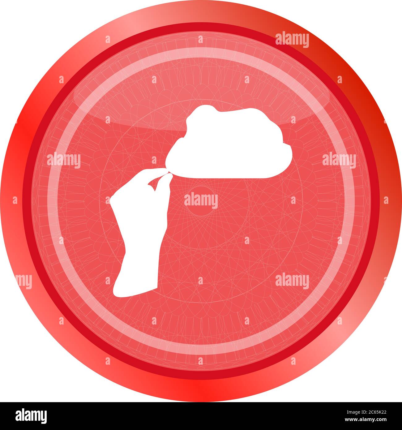 Like button . Flat button sign isolated on white background Stock Photo ...