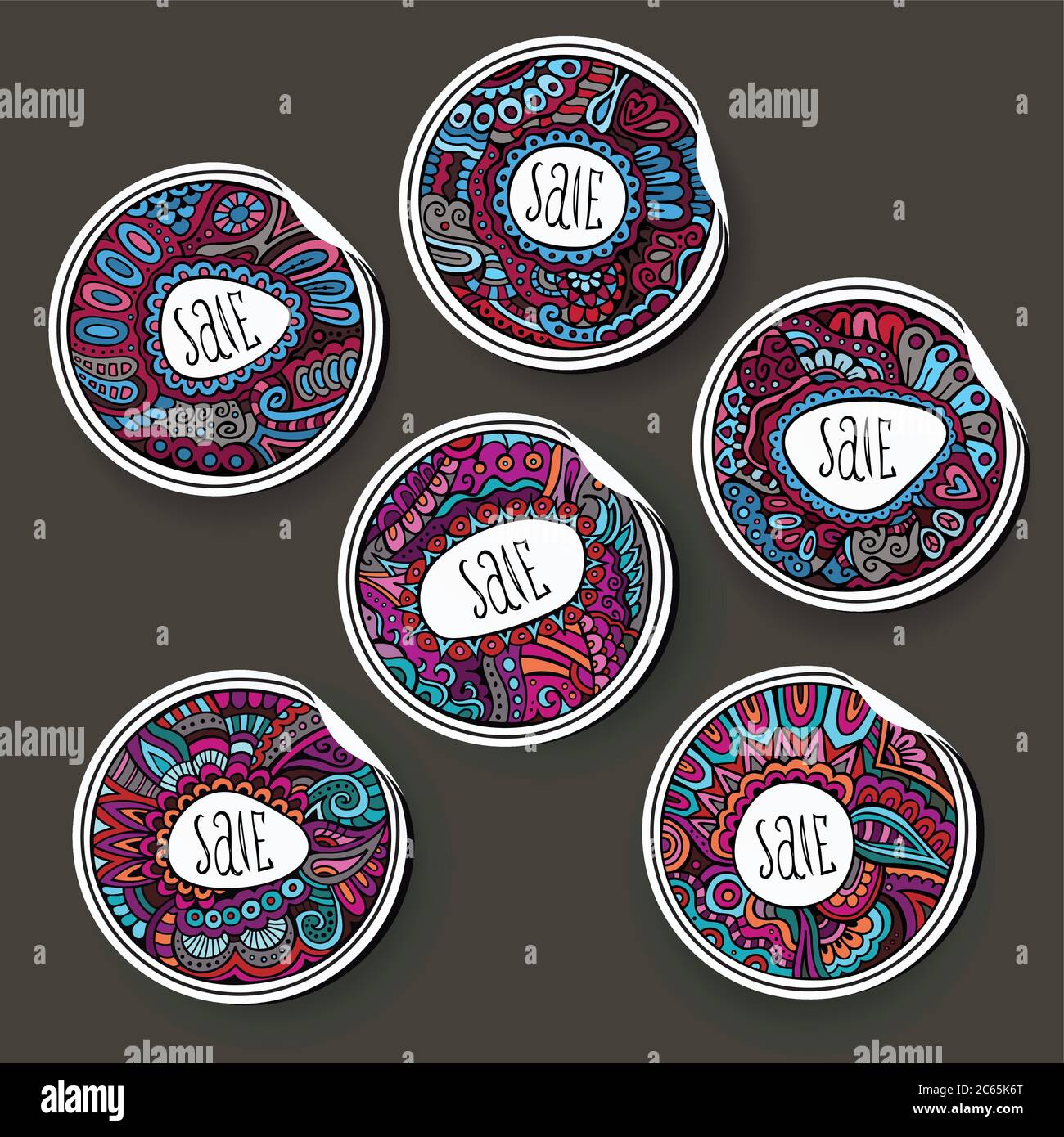 Set of decorative labels and stickers Stock Vector Image & Art - Alamy