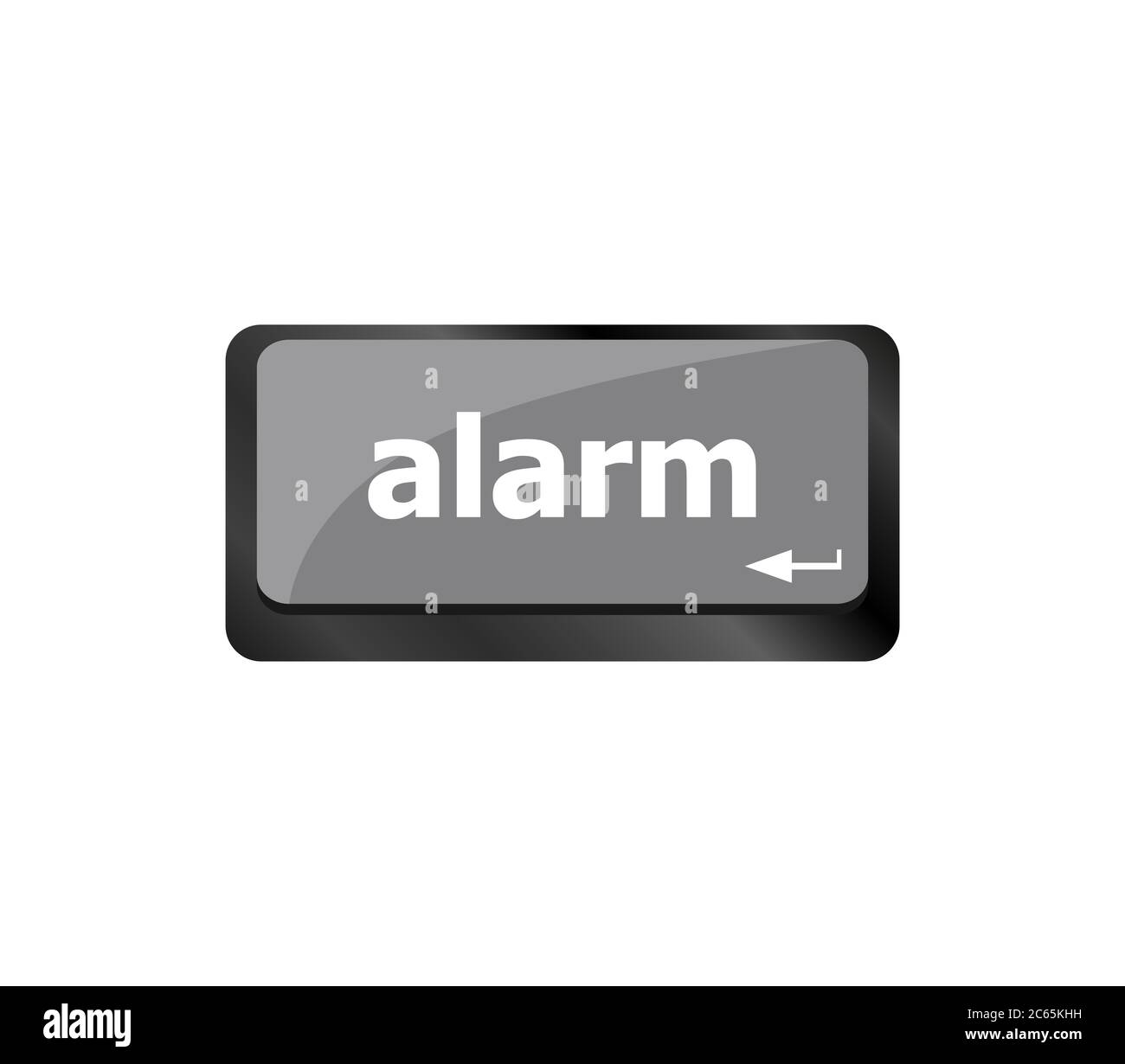 alarm button on a computer keyboard key Stock Photo - Alamy