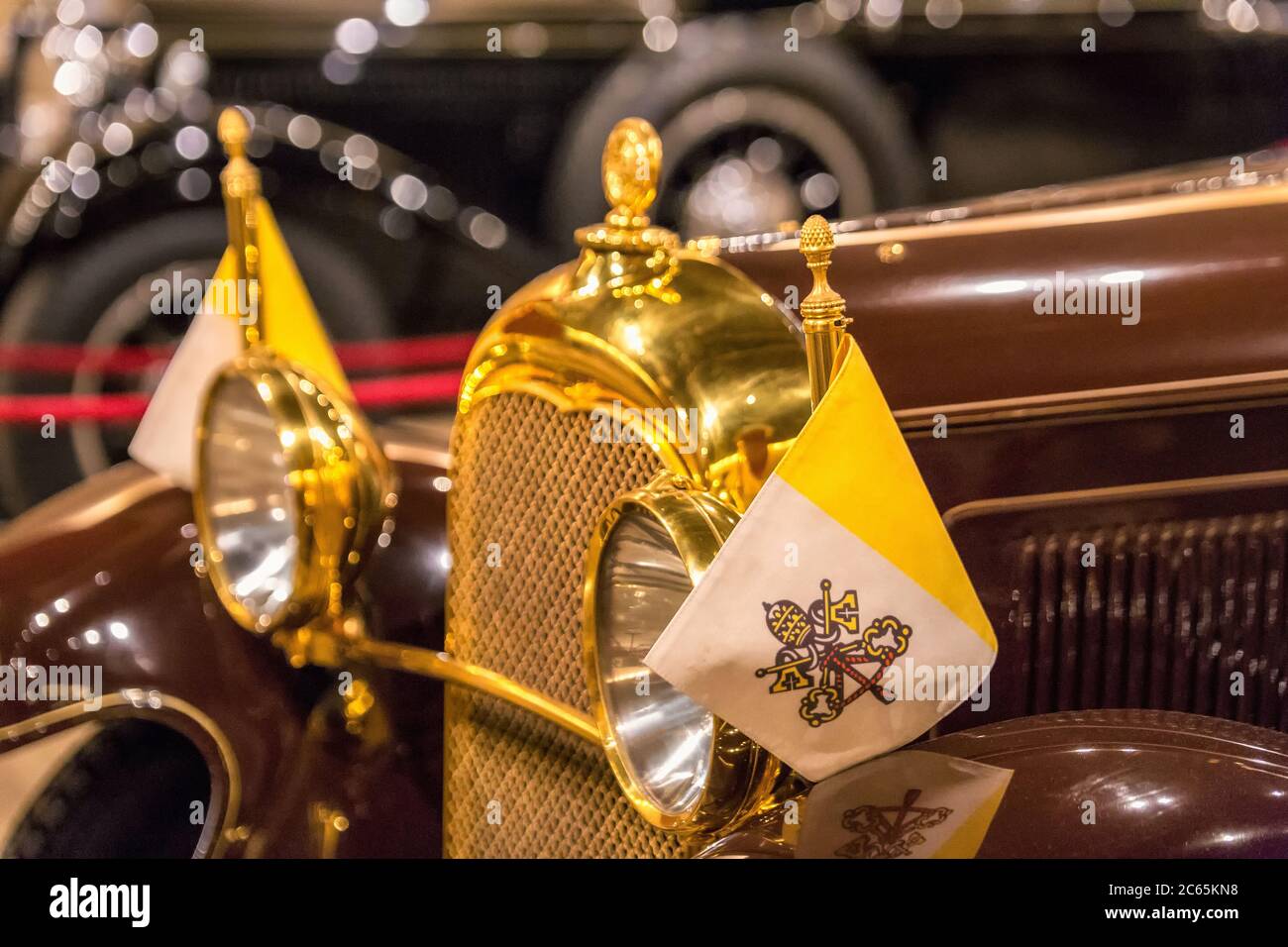 Pope car details in museum Vatican Rome, Italy Stock Photo - Alamy