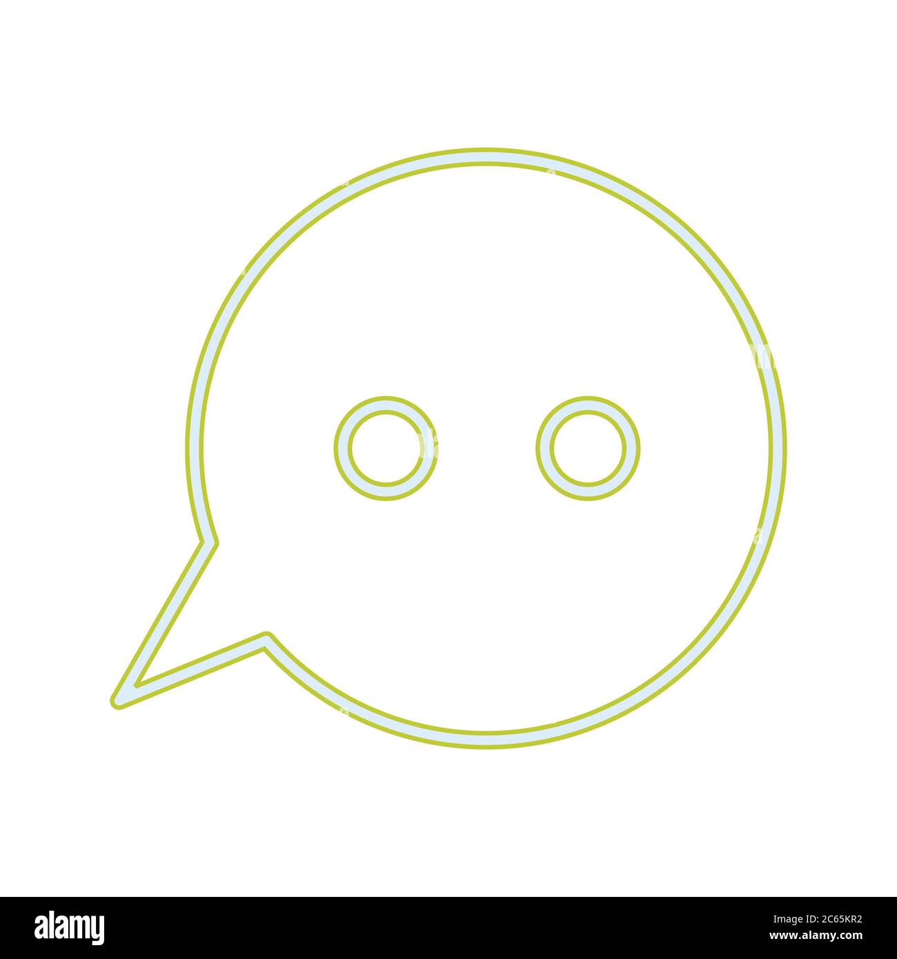 Unique Message Bubbles Vector Line Icon Stock Vector Image & Art - Alamy