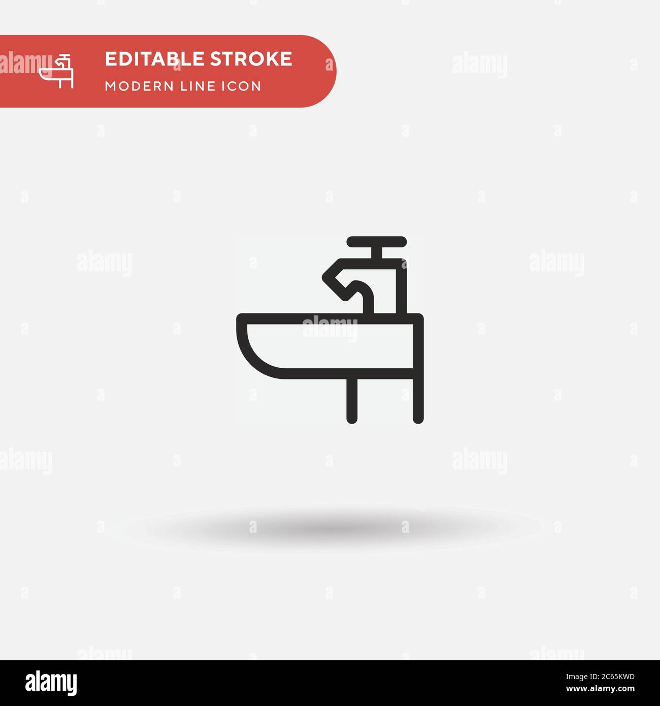 Cleaning basin icon simple Stock Vector Images - Alamy