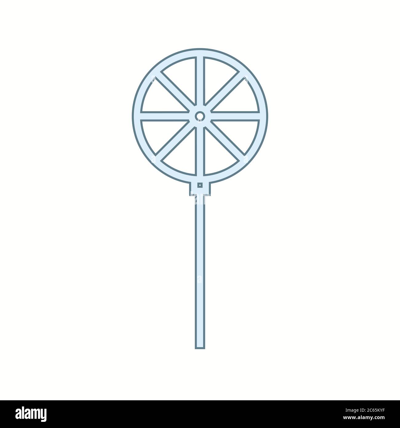 Unique Pin Wheel Vector Line Icon Stock Vector Image & Art - Alamy