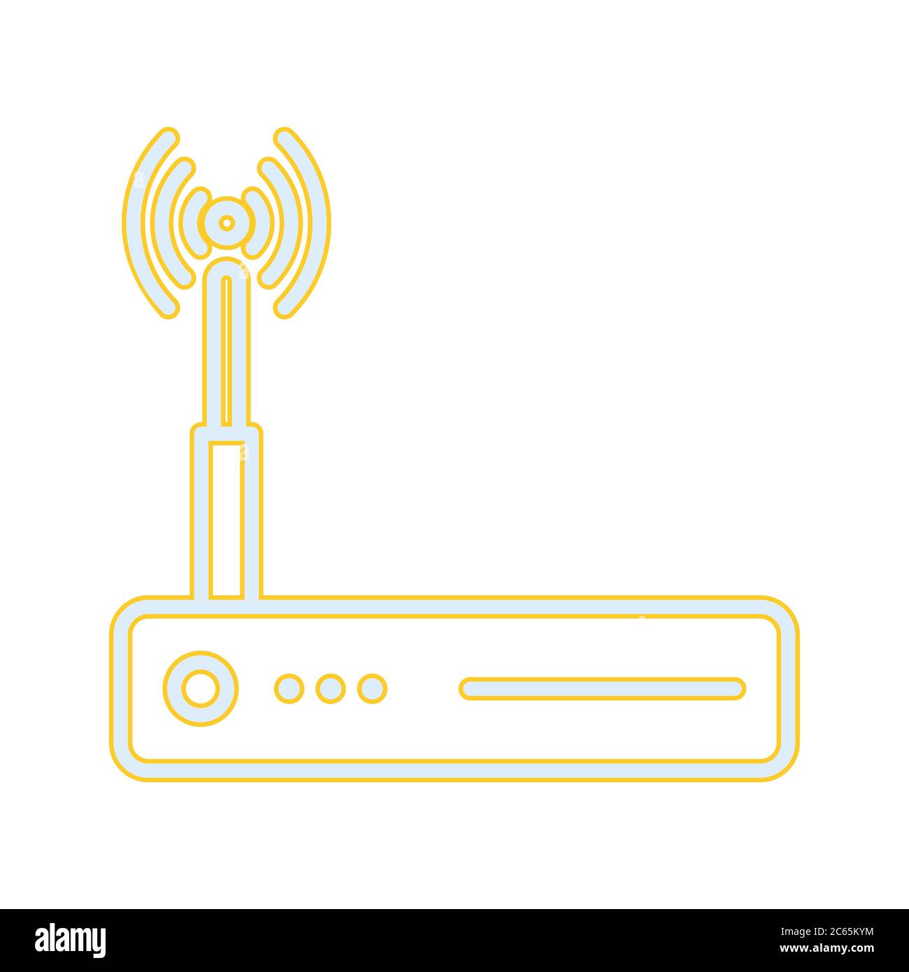 Unique Router Vector Line Icon Stock Vector Image & Art - Alamy