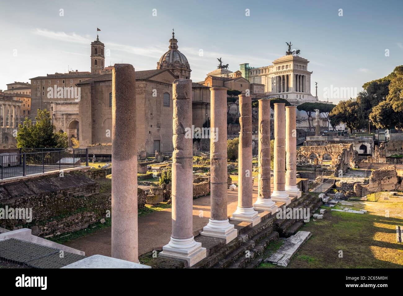 Forum of Caesar in Rome, Italy. Architecture and landmark of Rome ...