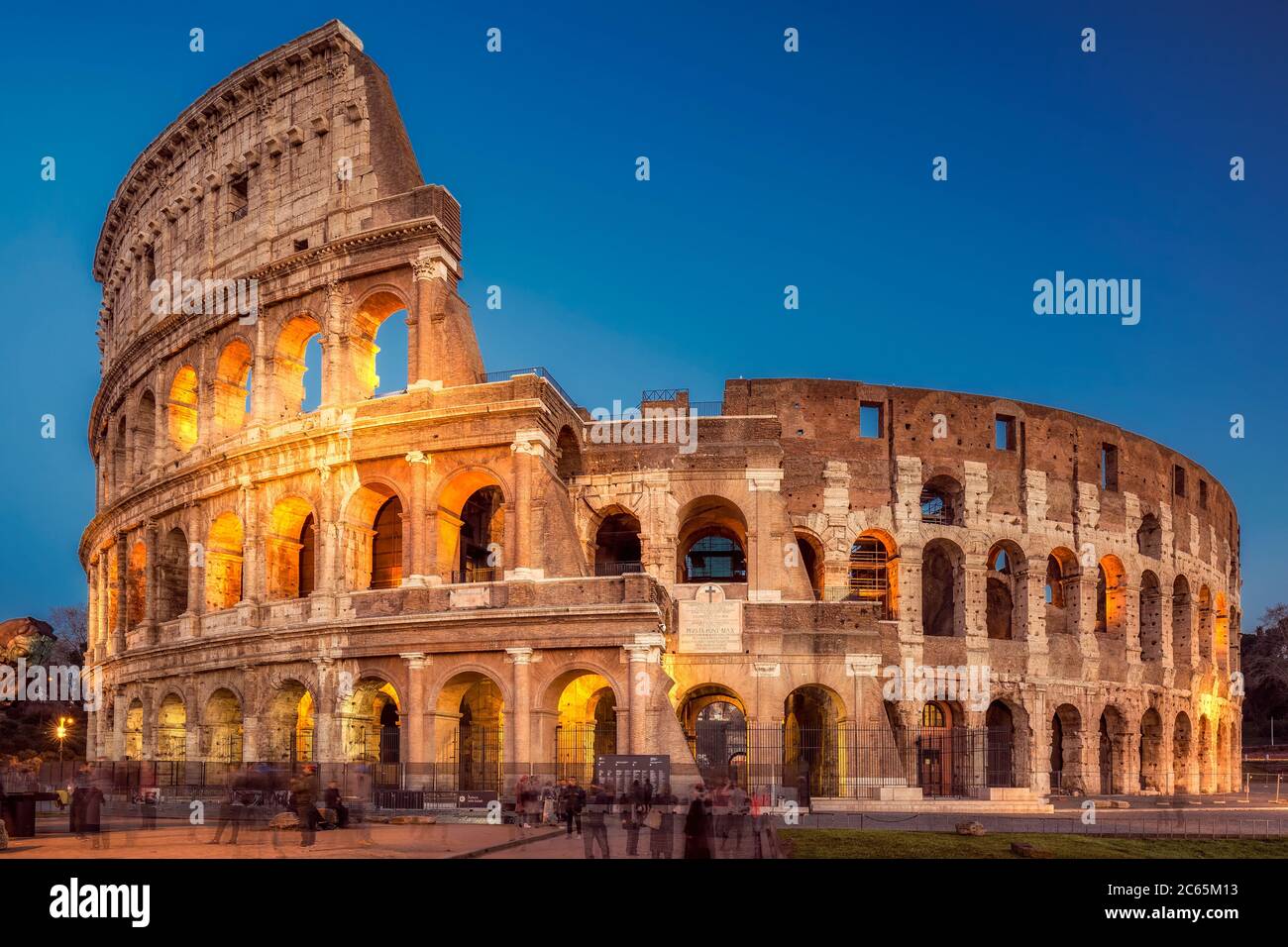 Colosseum at sunset, Rome. Rome best known architecture and landmark ...