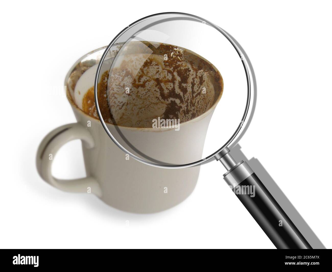 Empty coffee cup isolated on white Stock Photo - Alamy