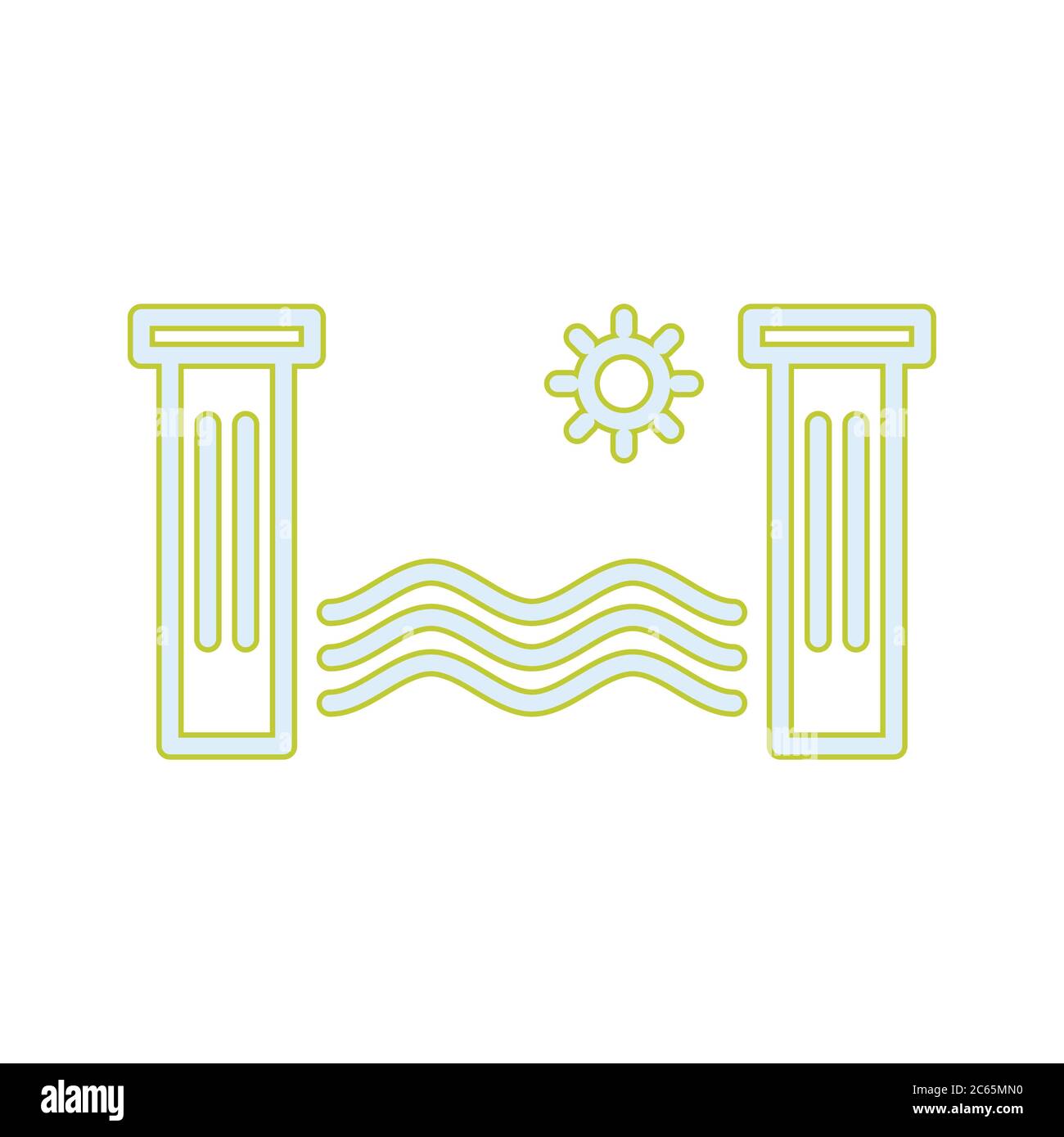 Unique Hydro Power Vector Line Icon Stock Vector Image & Art - Alamy