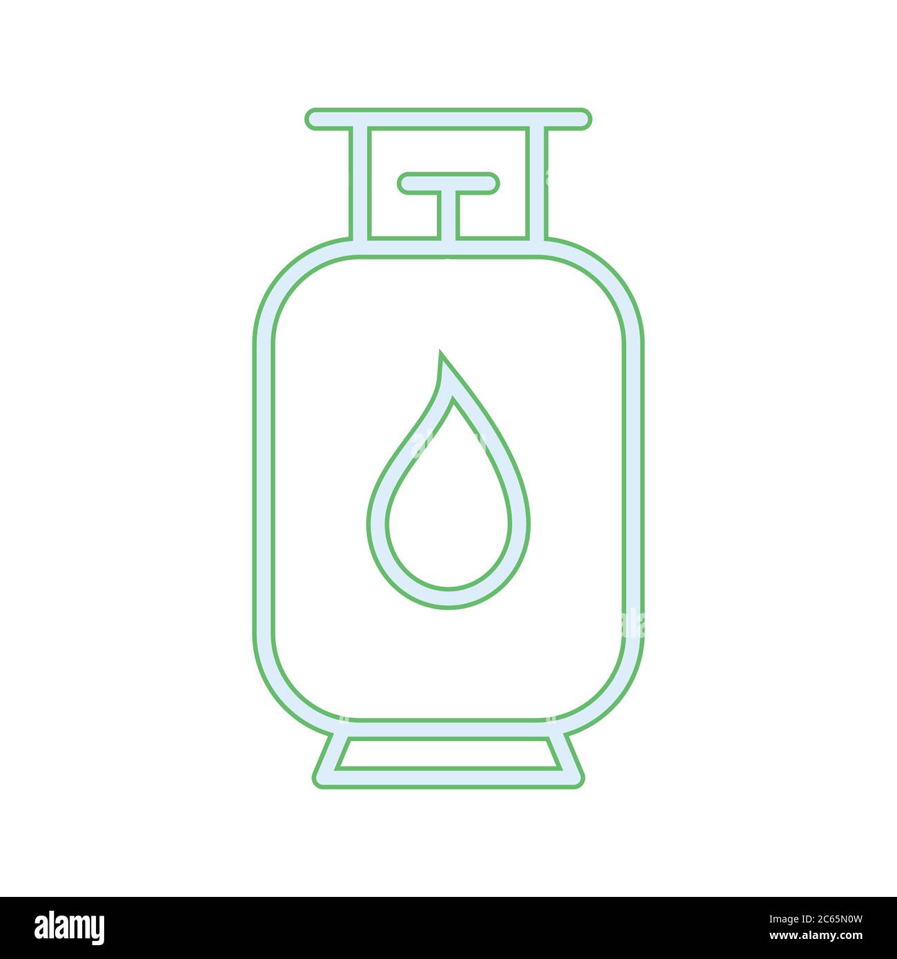 Unique Gas Cylinder Vector Line Icon Stock Vector Image & Art - Alamy